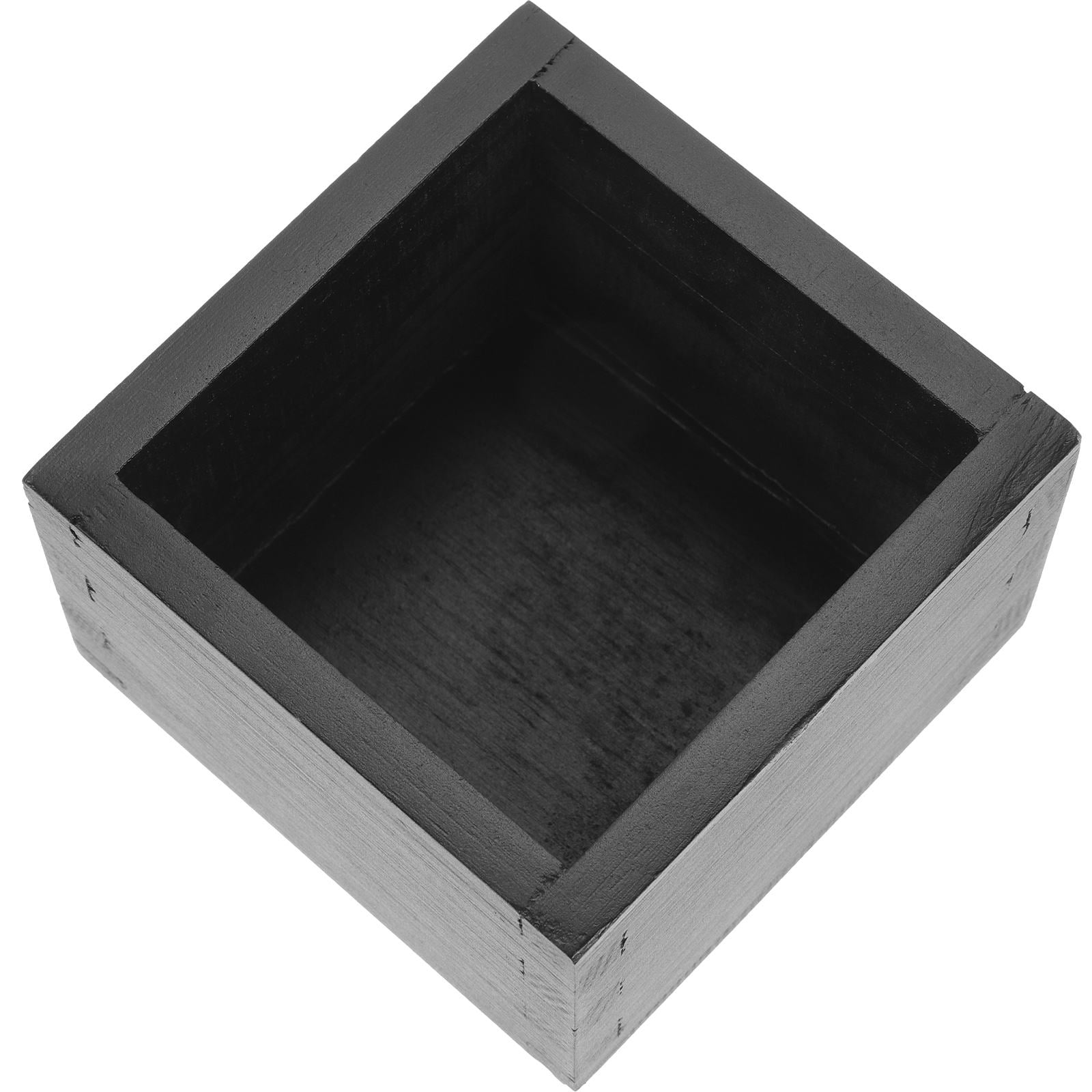 Homoyoyo 1Set Wood Sake Box Japanese Style Square Black Cypress Wood ...