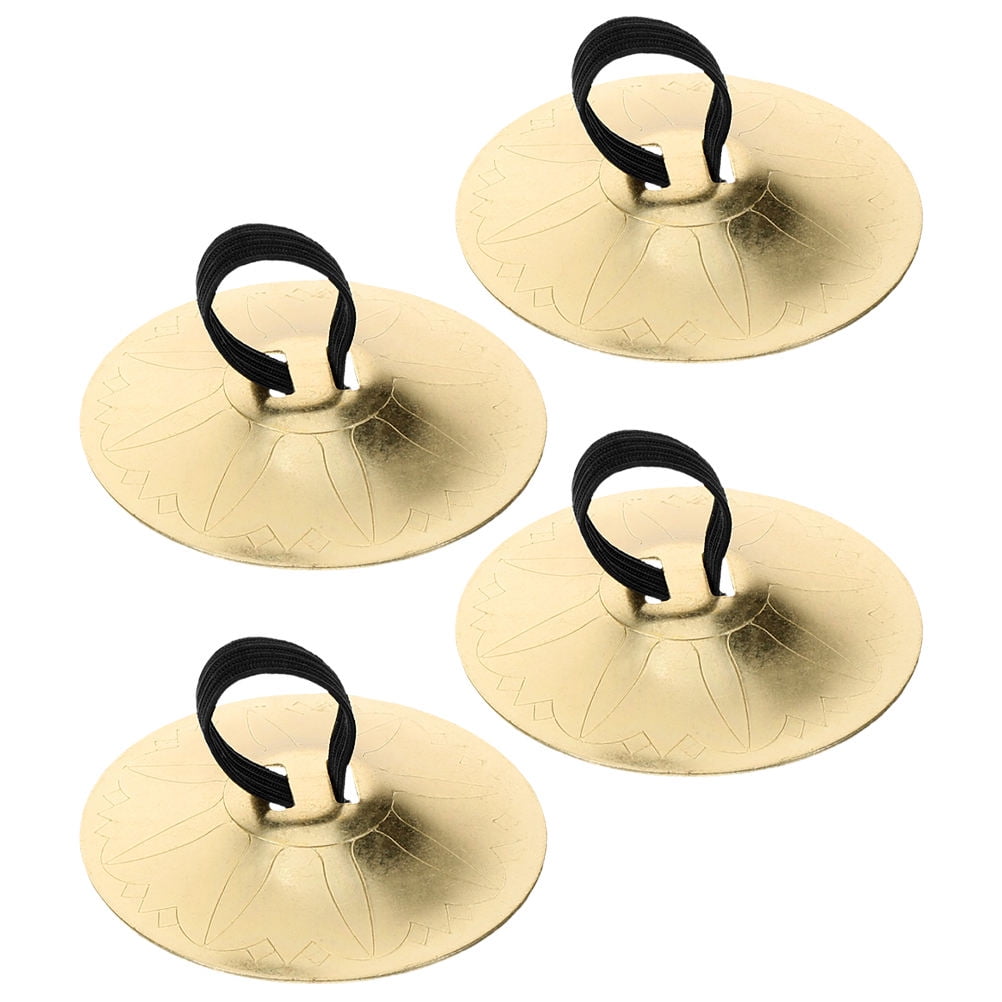 Homoyoyo Copper Finger Cymbals 2 Pairs with Crisp Sound for Daily Use ...
