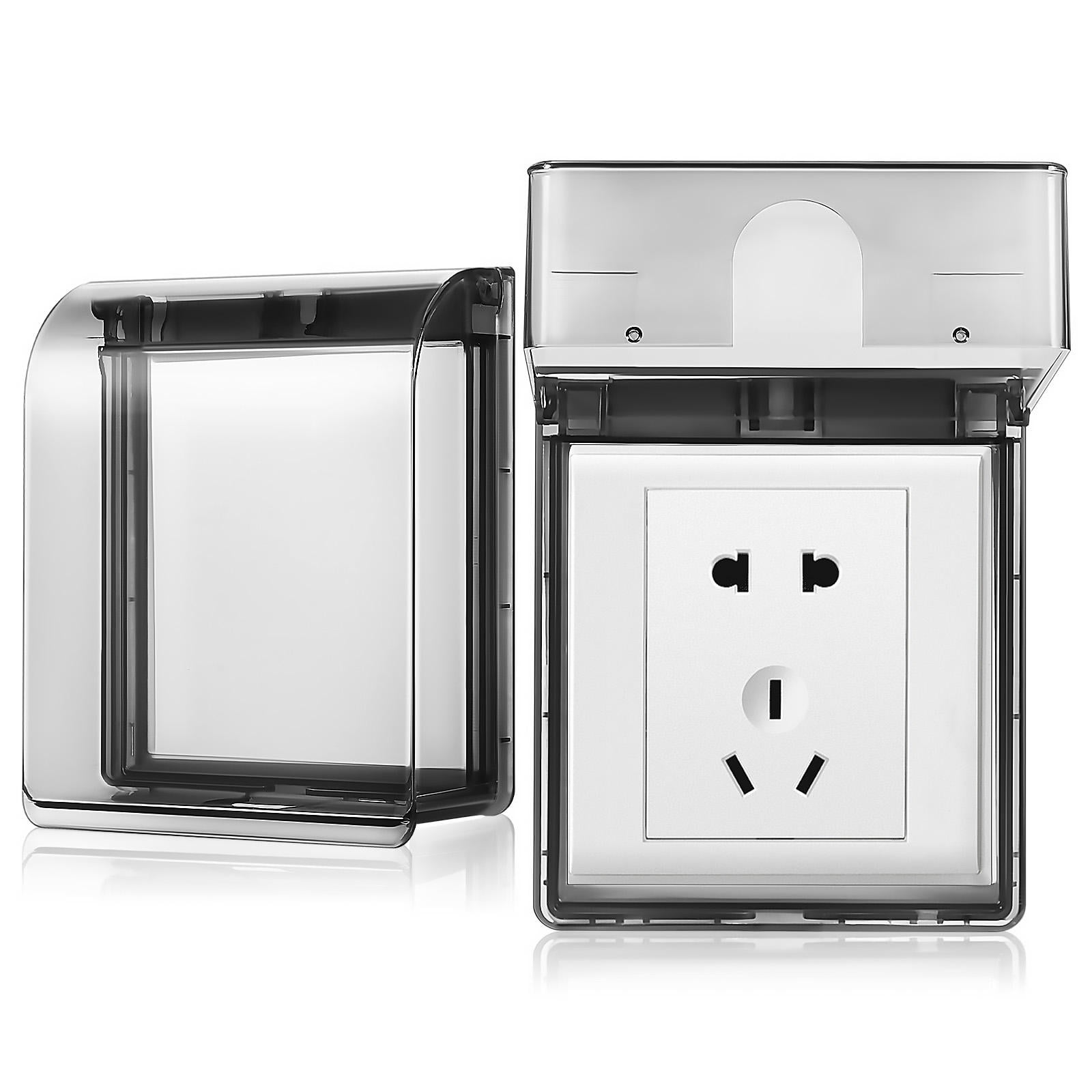 Homoyoyo Weatherproof Wall Outlet Cover No Splashes Sleek Design 2Pcs ...