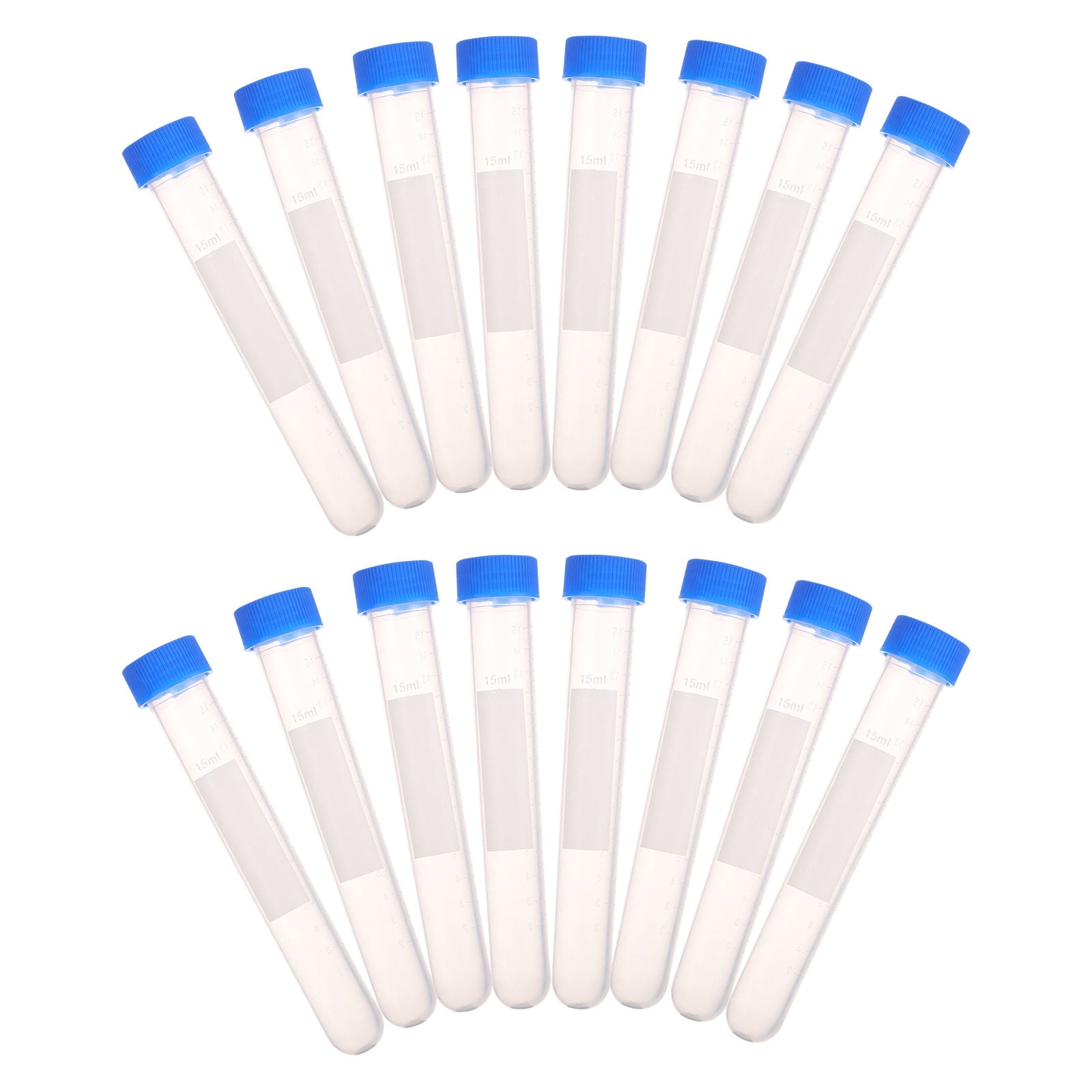 Homoyoyo 20Pcs Clear Needle Storage Container Plastic Bottle with Caps ...