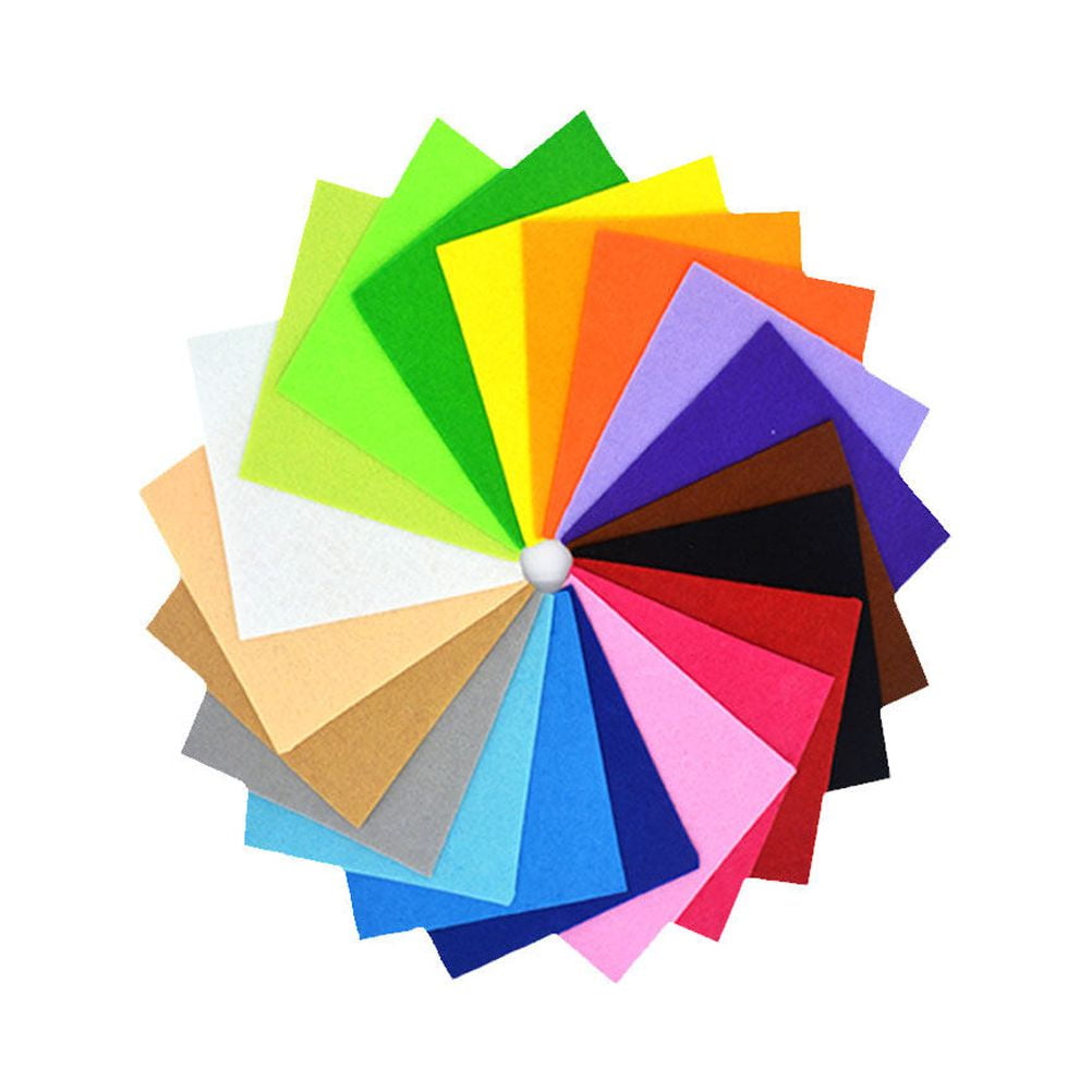 Homoyoyo 20Pcs DIY Felt Cloth Slices Durable Assorted Color Nonwoven ...