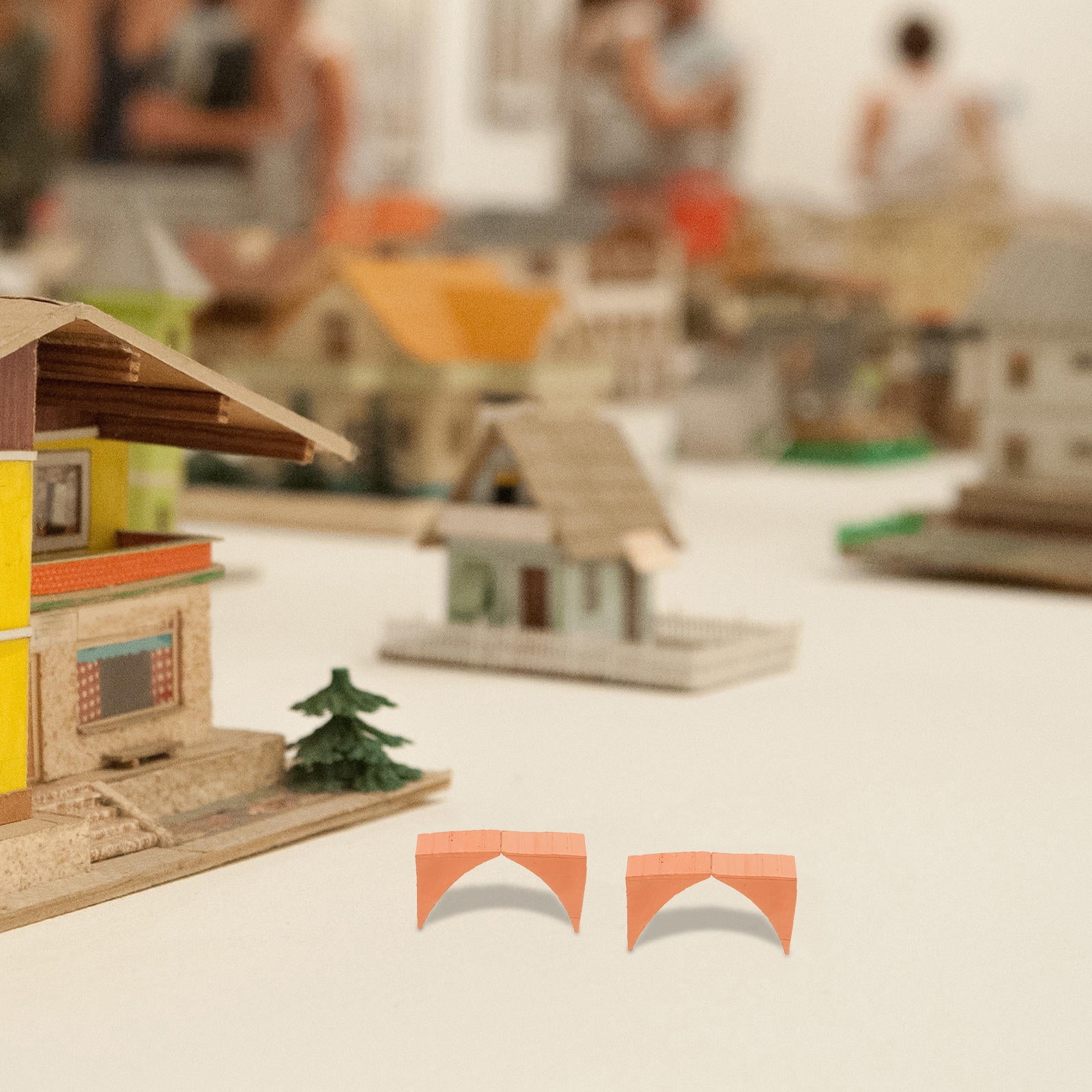 Homoyoyo 20Pcs Miniature Door Brick Curved Arch Shape For Building ...