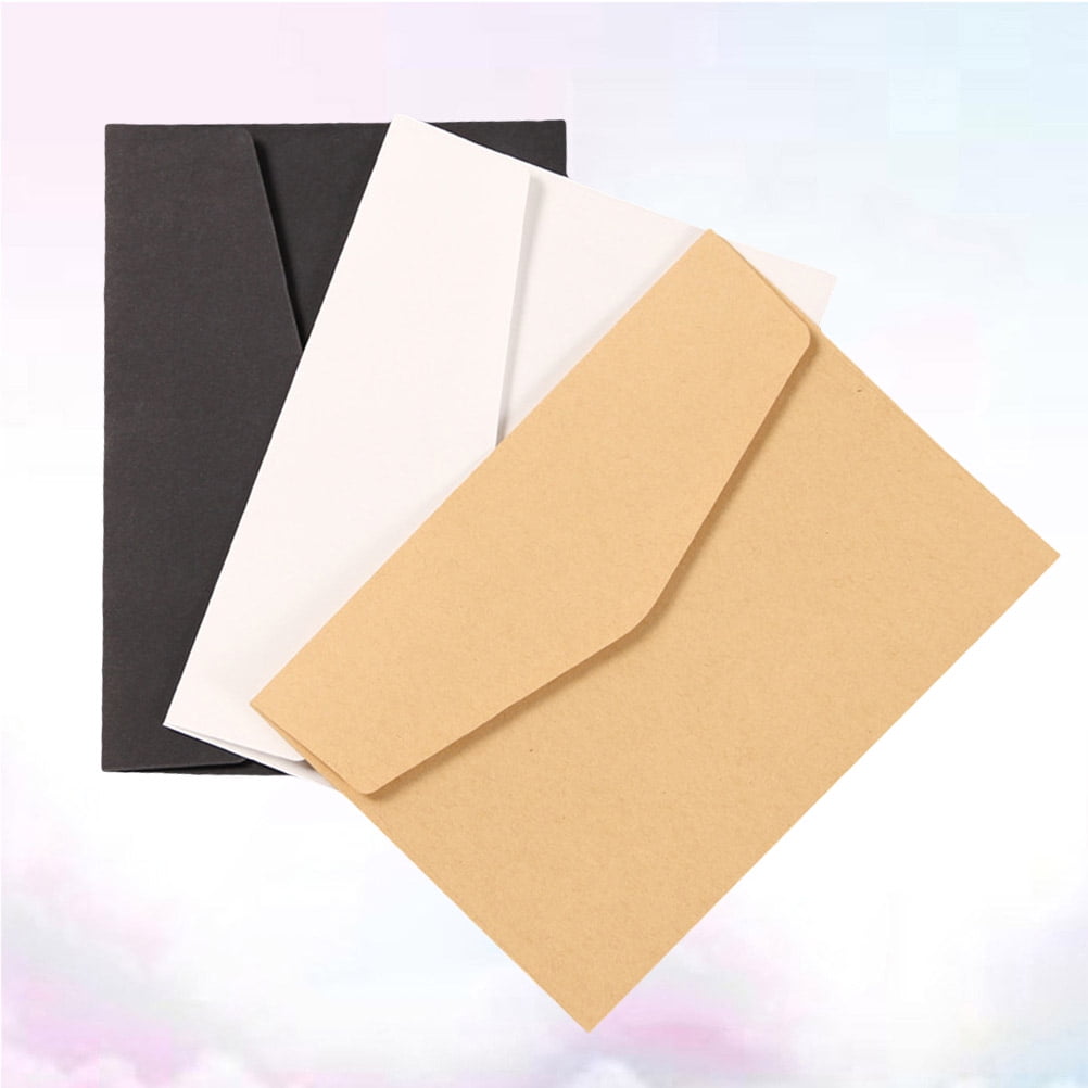 Homoyoyo Vintage Business Envelope 24Pcs Kraft Paper European Style 6.9x4.9in - Walmart.com
