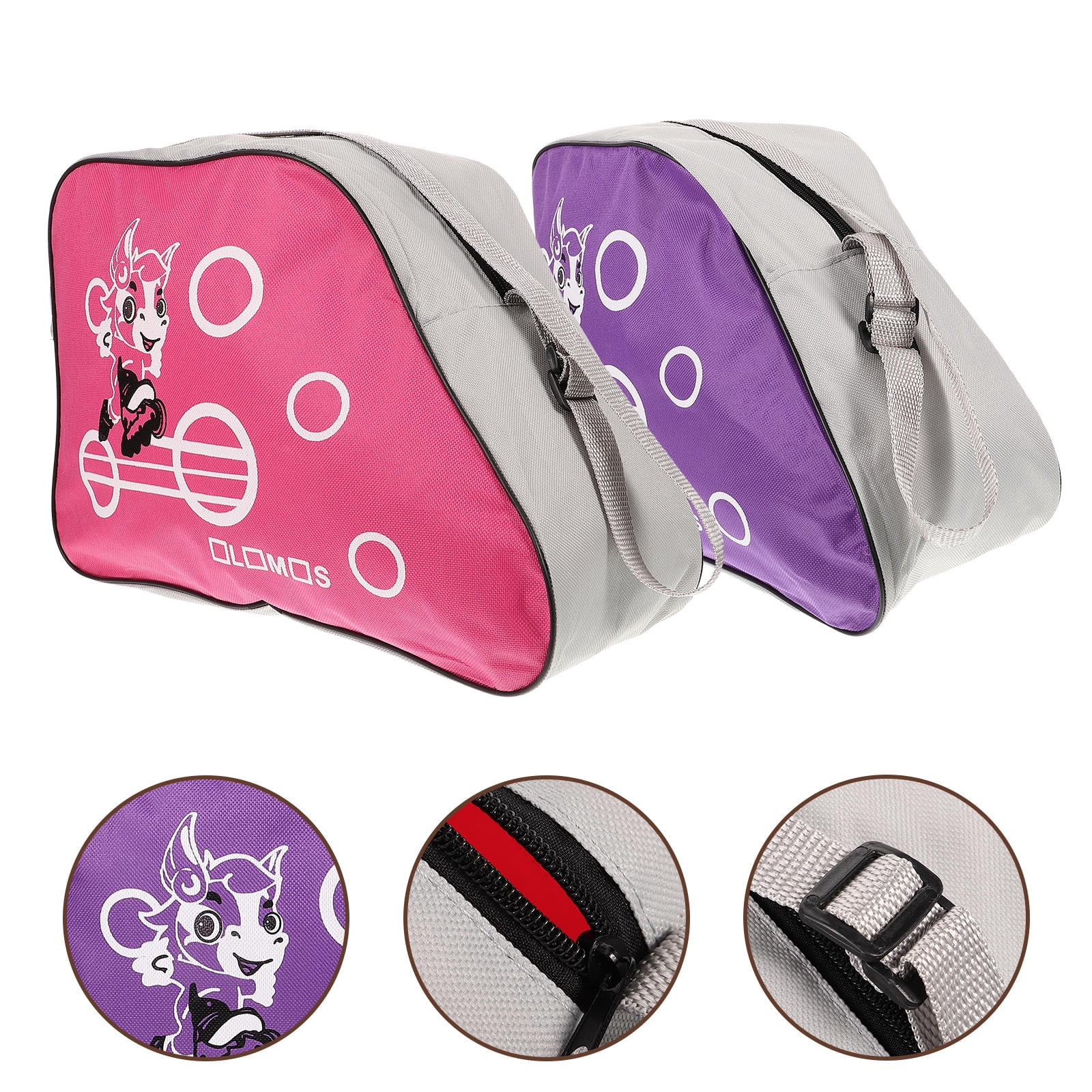 Homoyoyo 2-Pack Roller Skate Bags for Women, Assorted Colors, Large ...
