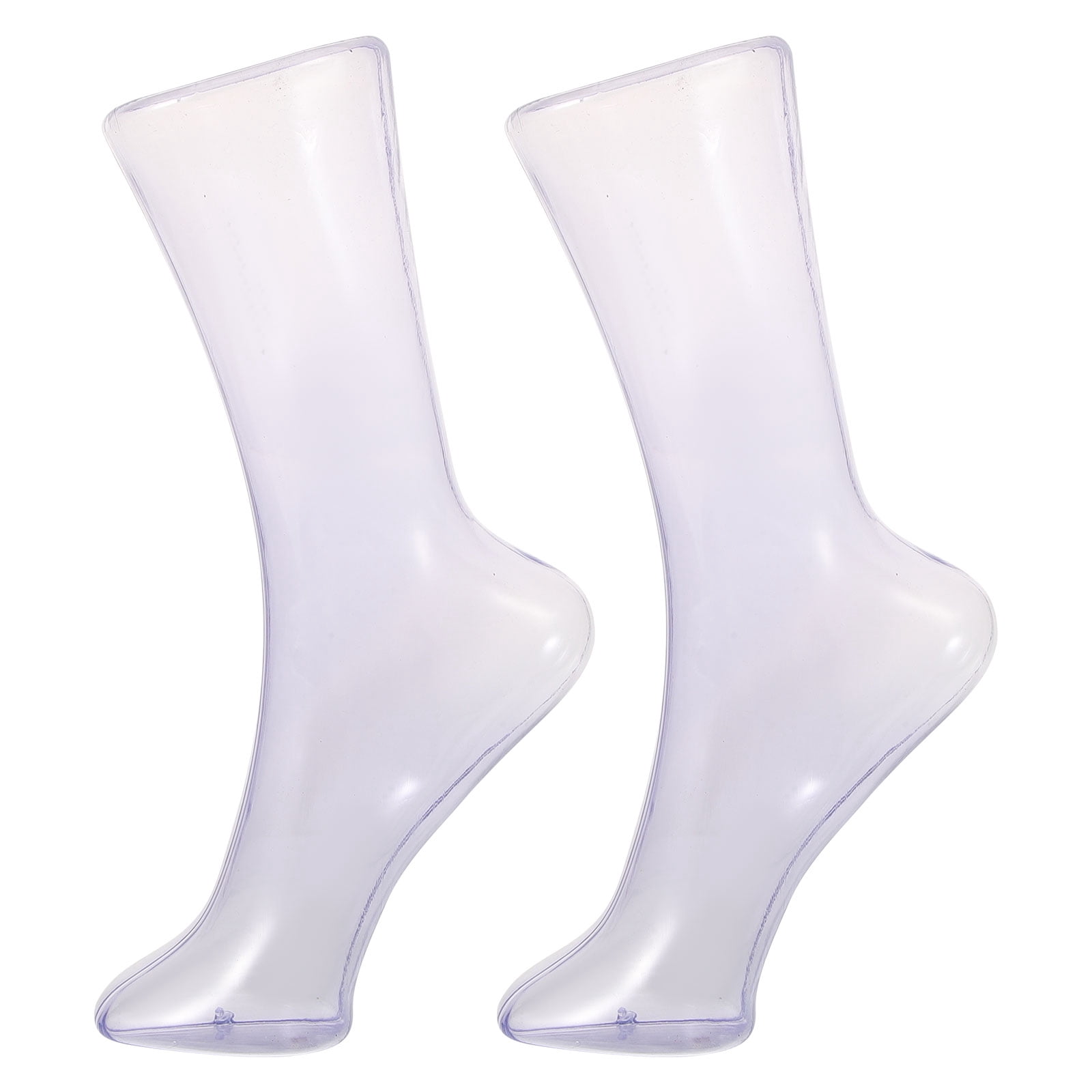 Homoyoyo Sock Foot Display Transparent Plastic 2Pcs 12.38X8.45X2.75in ...