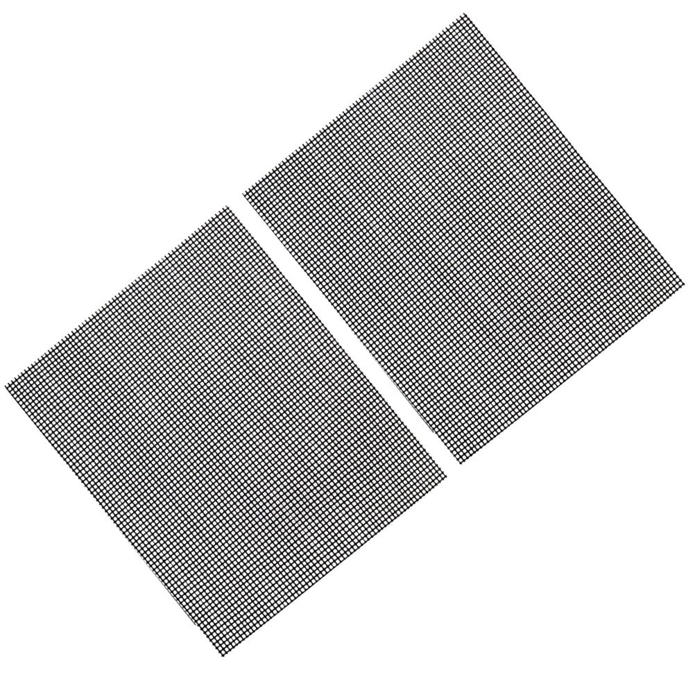 Homoyoyo Outdoor BBQ Reusable Barbecue Mesh Grill Mats Black 2Pcs ...