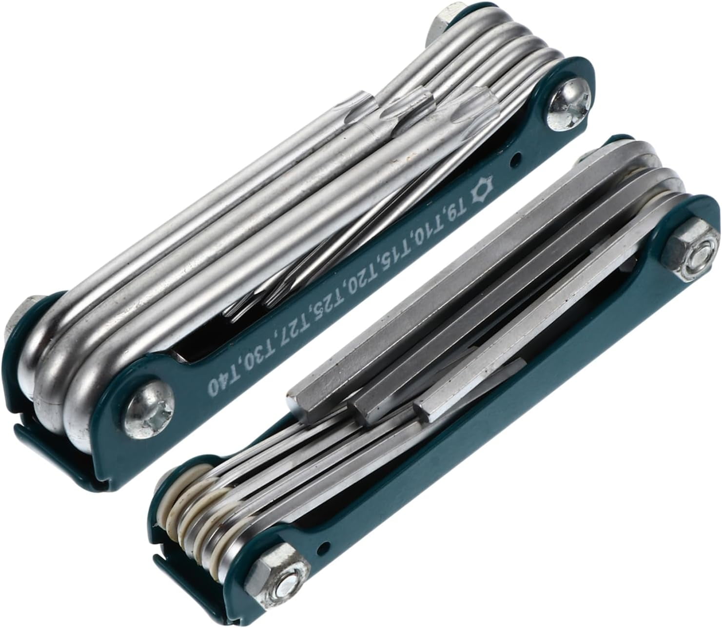 Homoyoyo 2pcs Folding Wrench Set Bike Multitools Fold- up Hex Key Handy ...