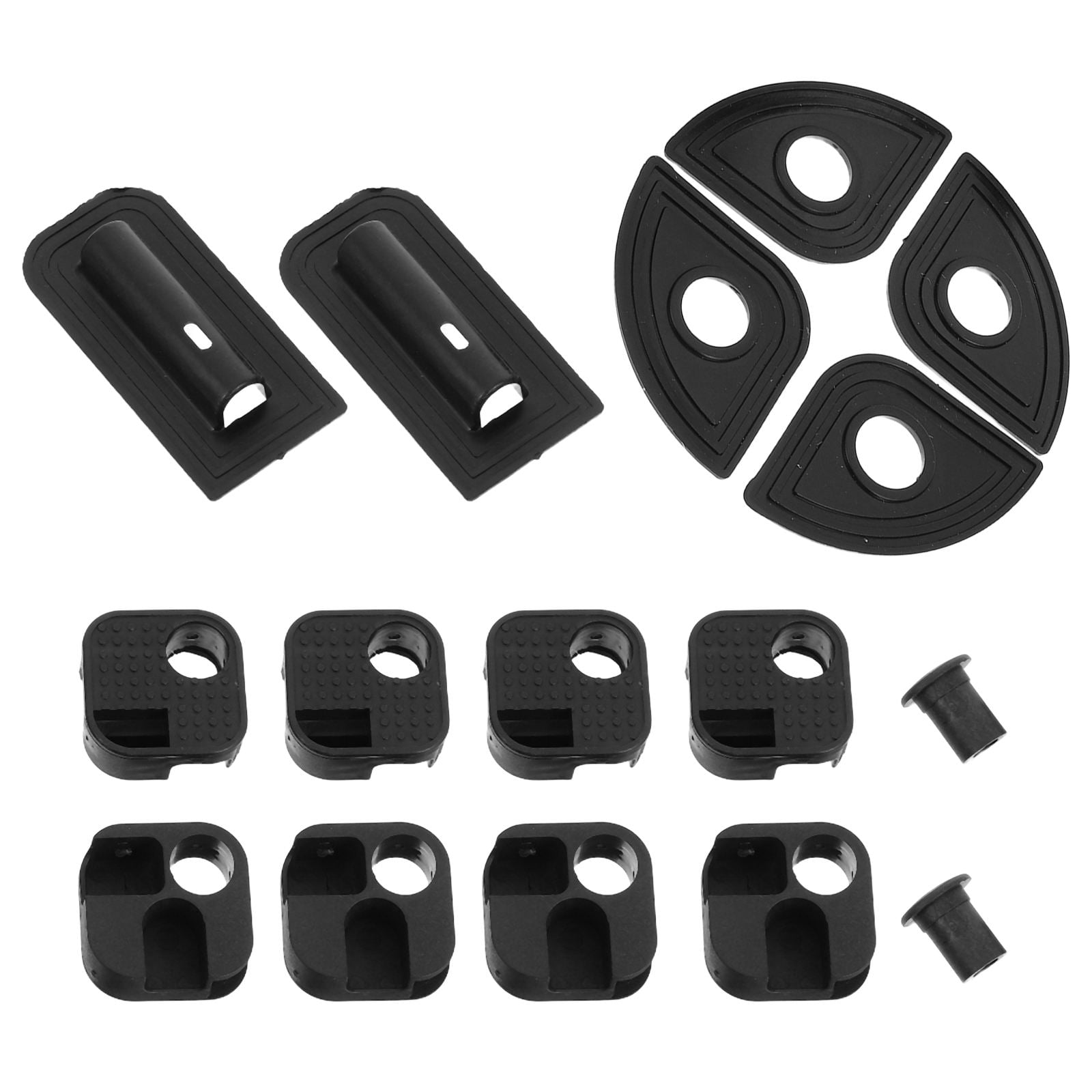 Homoyoyo Foldable Chair Parts Plastic Black 3 Sets - Walmart.com