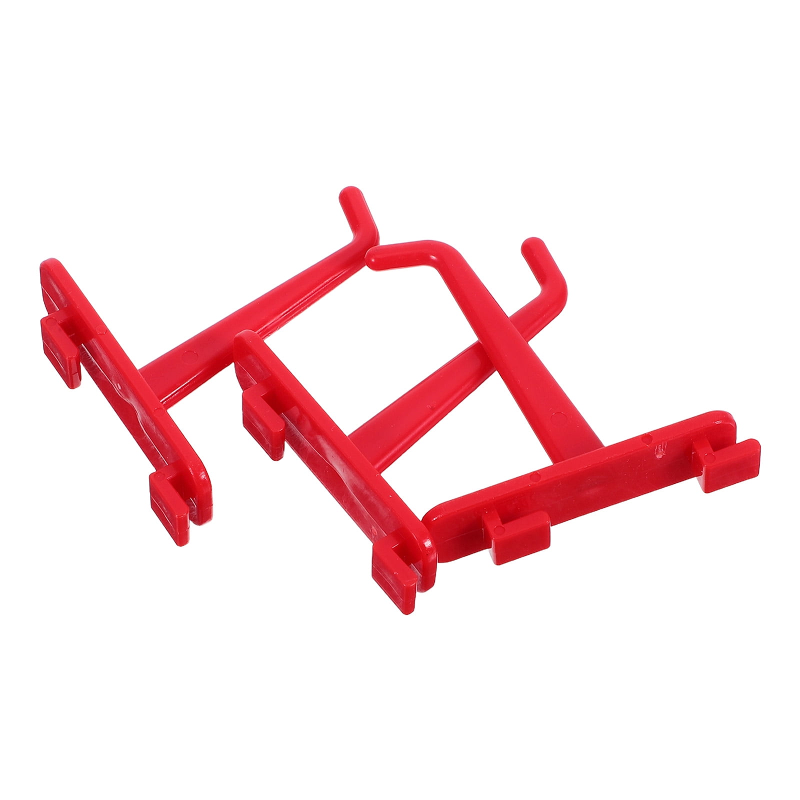 Homoyoyo Red Plastic Display Racks 3-Pack Heavy Duty Storage Organizer ...