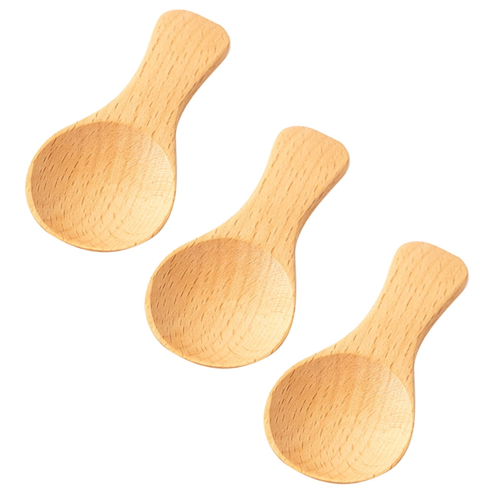 Homoyoyo Elegant Mini Wooden Appetizer Spoons 3pcs Set for Adults and ...