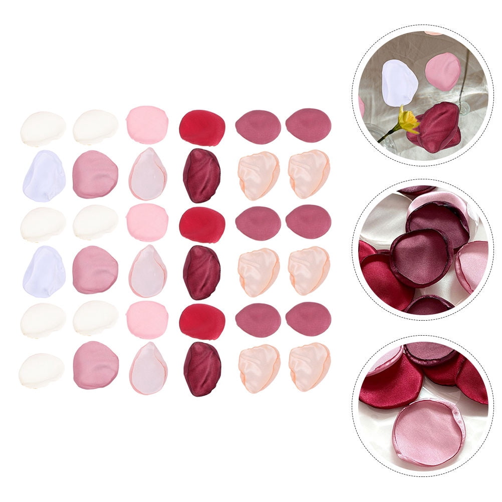 Homoyoyo 400Pcs Rose Petals Assorted Color Fabric for Wedding Table ...