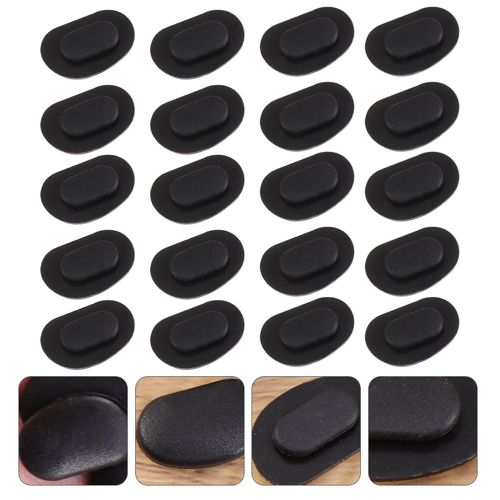 Homoyoyo 40Pcs Black EVA Eyeglass Nose Pads Anti- Soft Replacement for ...