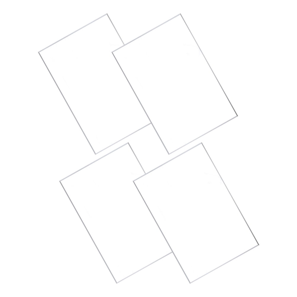 Homoyoyo Clear Acrylic Picture Frame Sheets 4 Pieces Transparent Photo ...