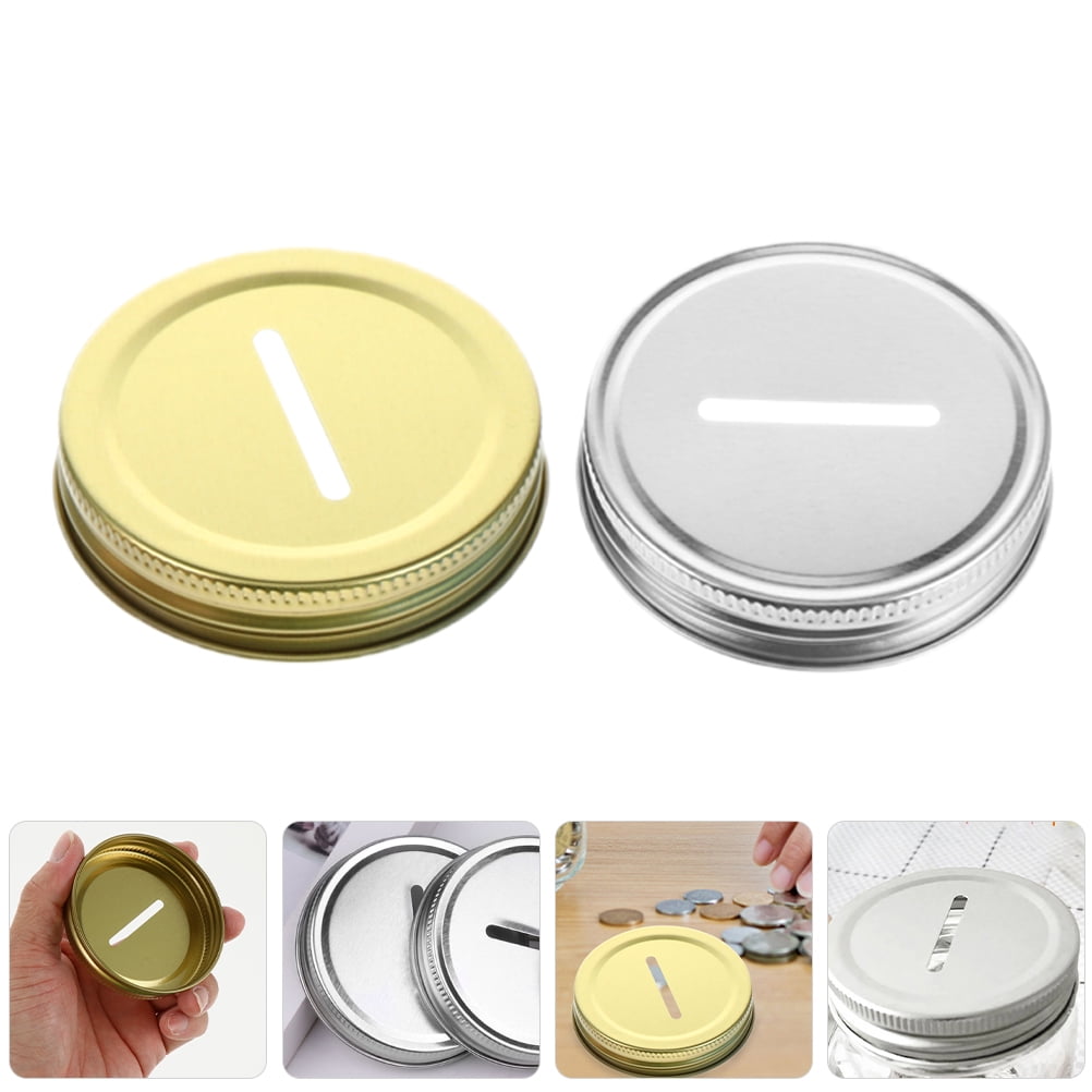 Homoyoyo Metal Bank with Slot Lids, Easy to Install, Compact Design, 4 ...