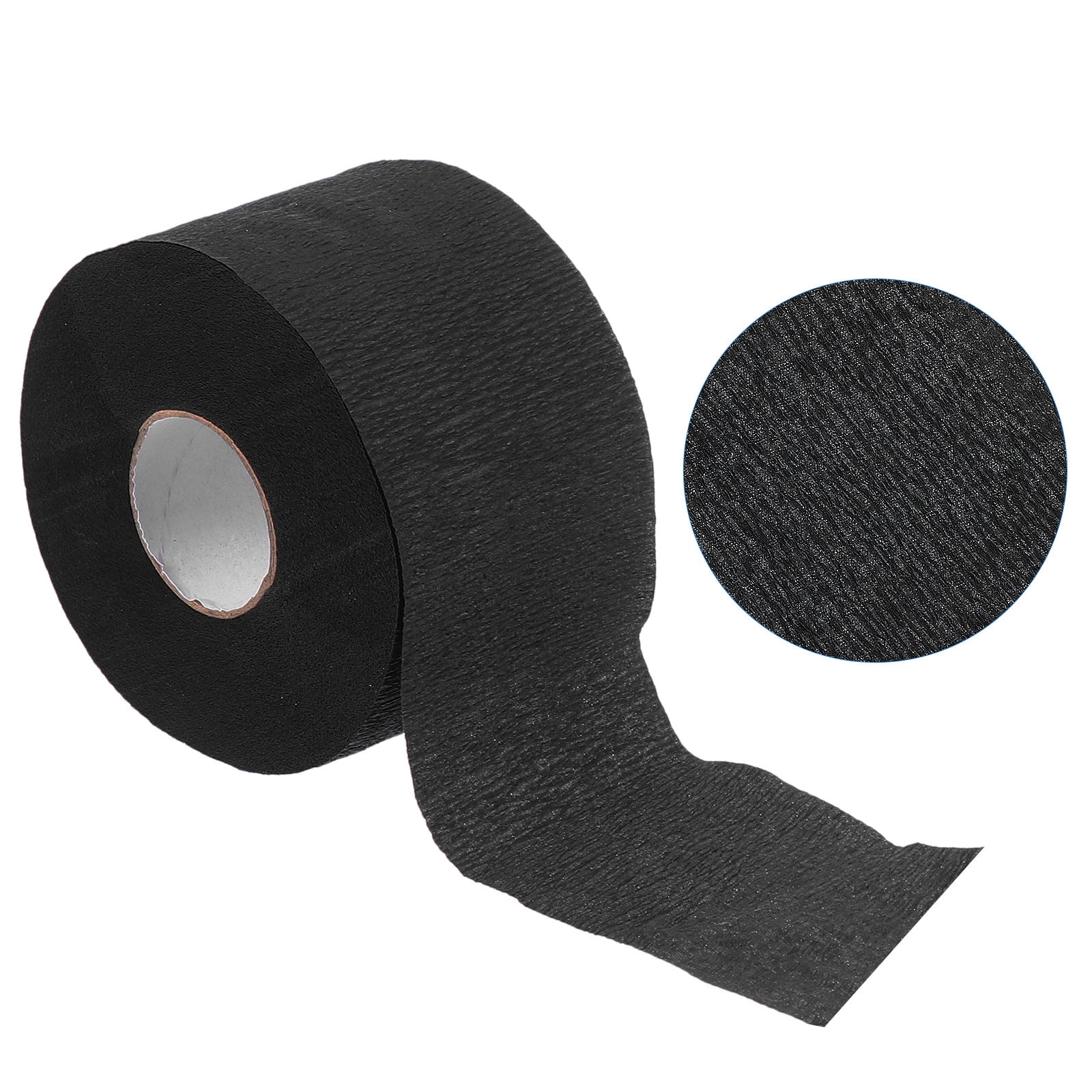 Homoyoyo Disposable Rolled Strip Barber Paper Neck Strips Black 5 Rolls ...