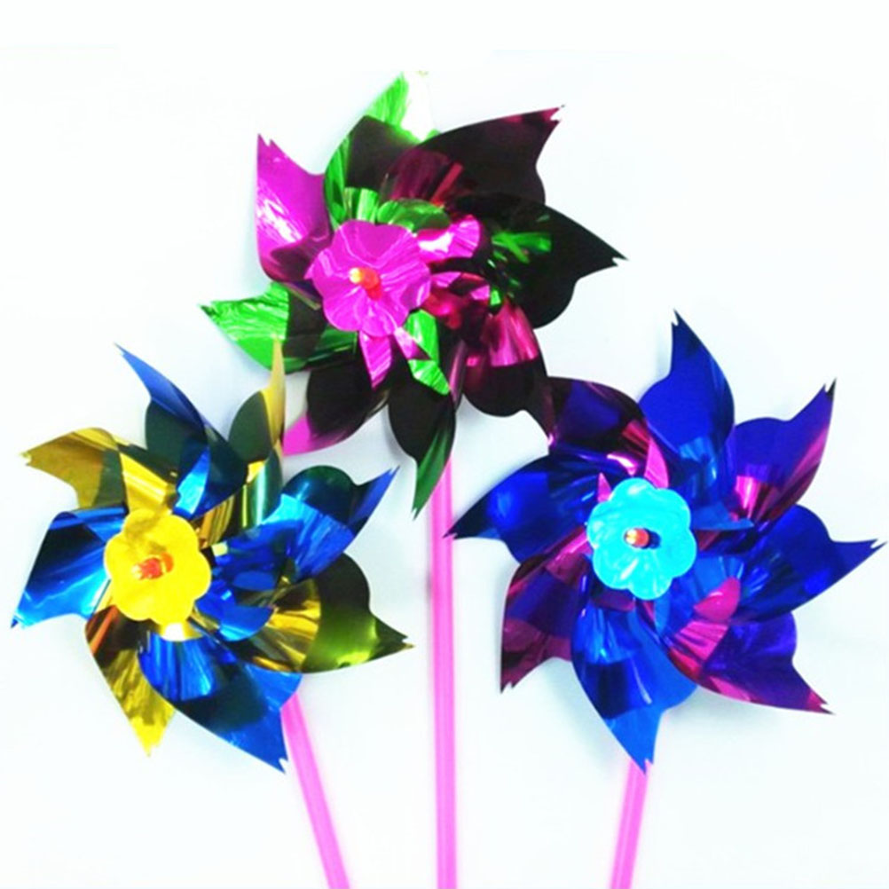 Homoyoyo 50pcs Pinwheel Decoration Party Plastic Classic Garden Party ...