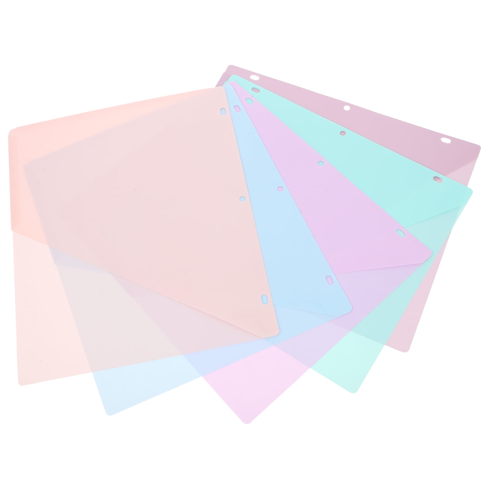 Homoyoyo 5Pcs School Use PP Binder Pockets for 3 Ring Binder - Walmart.com