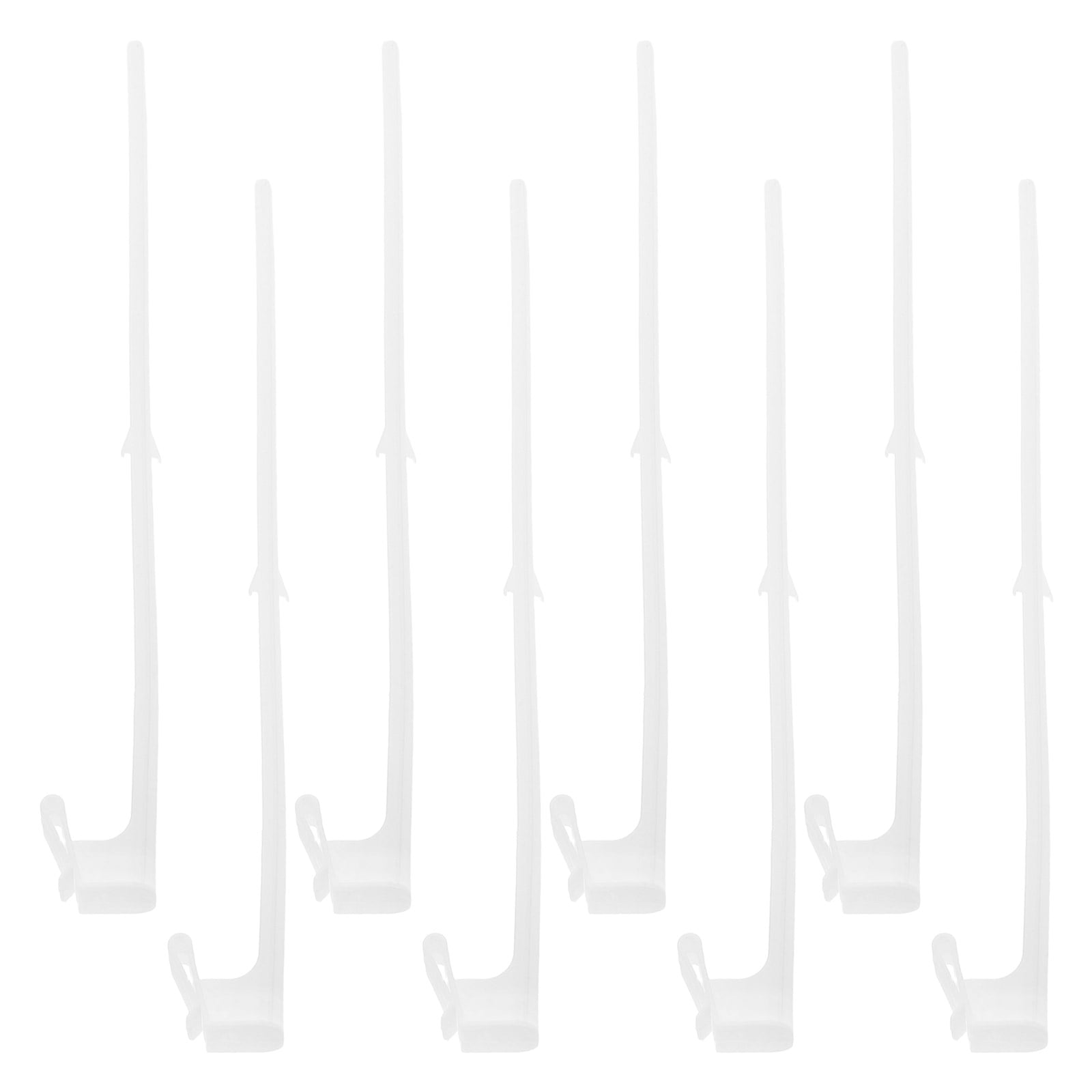 Homoyoyo Car Window Flag Pole White Plastic 8 Pieces Easy Installation ...