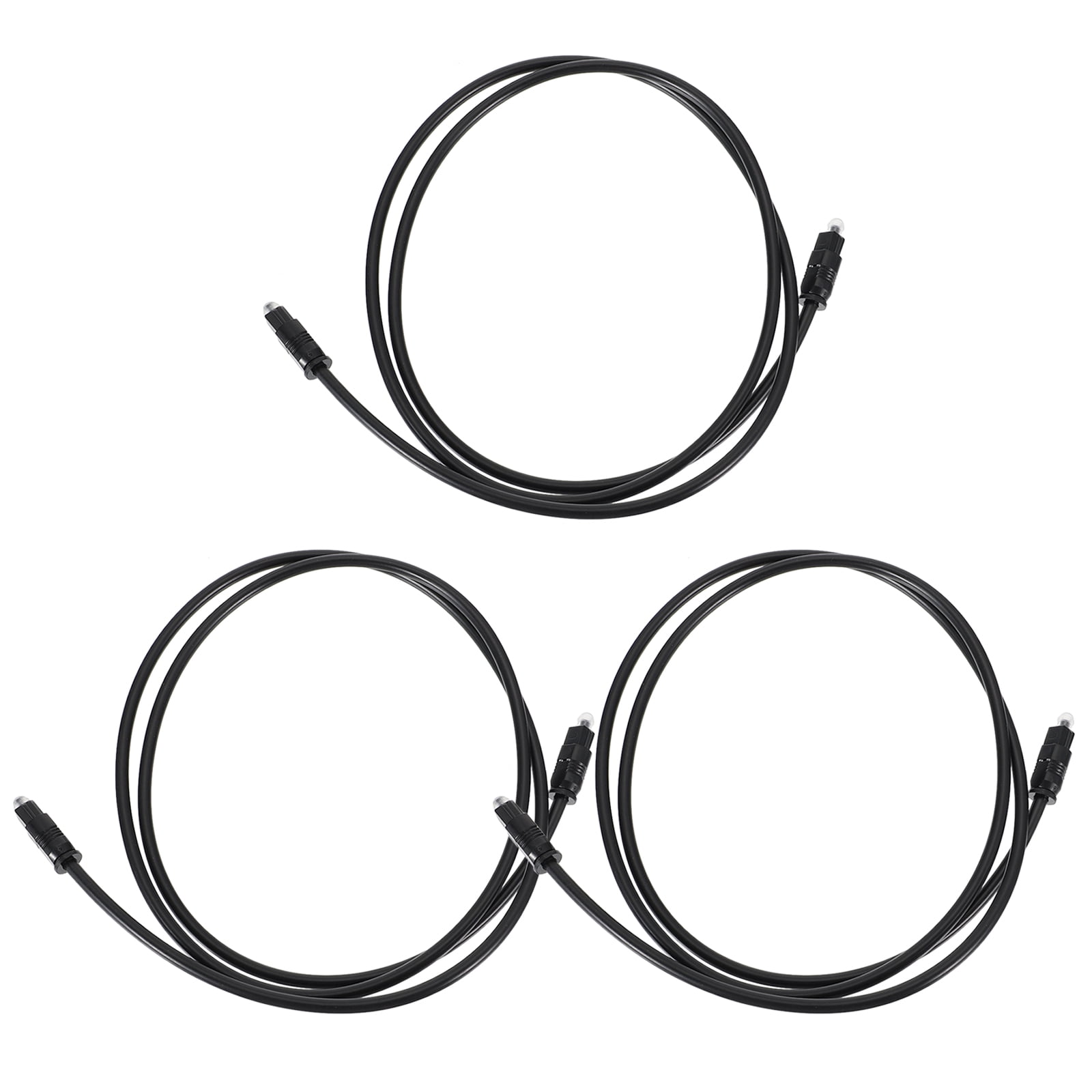 Homoyoyo Audio Optical Cable 3Pcs 100In Black with Woven Mesh Shielding ...