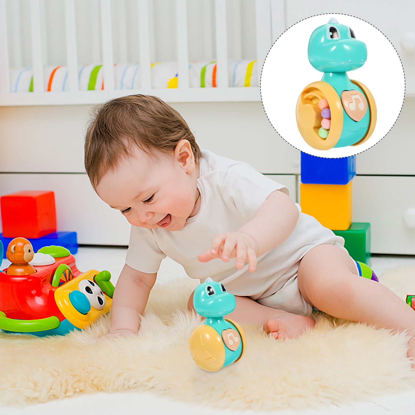 Homoyoyo Baby Fidget Toy Green Plastic 1 Piece Cognitive Development ...