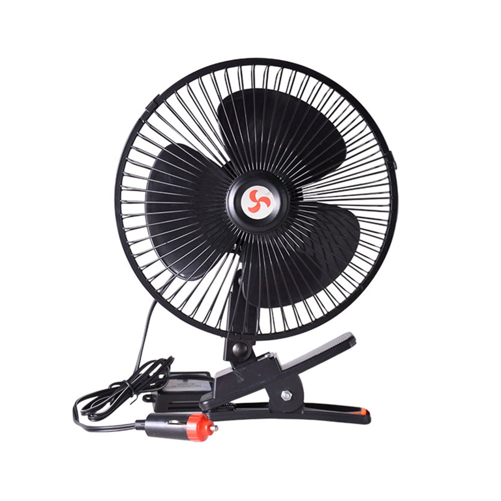 Homoyoyo Oscillating Black Cooling Fan for Car Dashboard with Quick ...