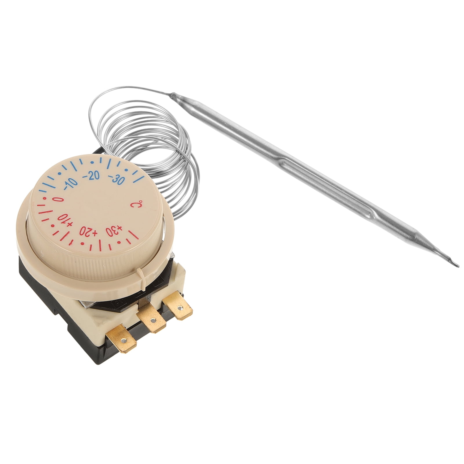 Homoyoyo Cooling Thermostat Freezer Temperature Control Switch Beige ...