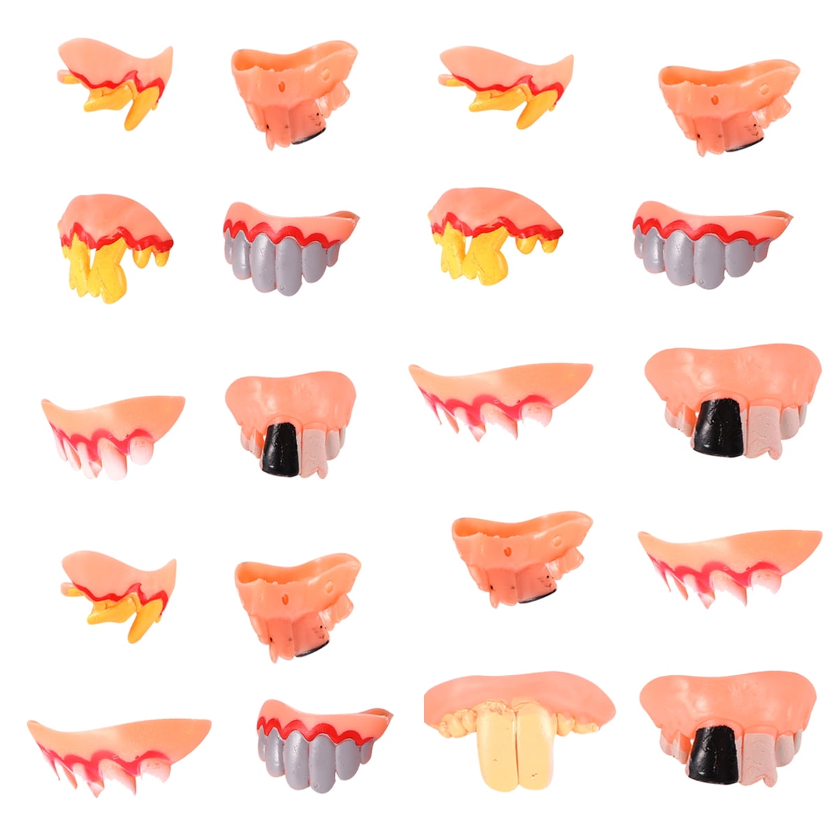 Homoyoyo Props Teeth 12Pcs For Adults And Teens Mixed Style Costume ...