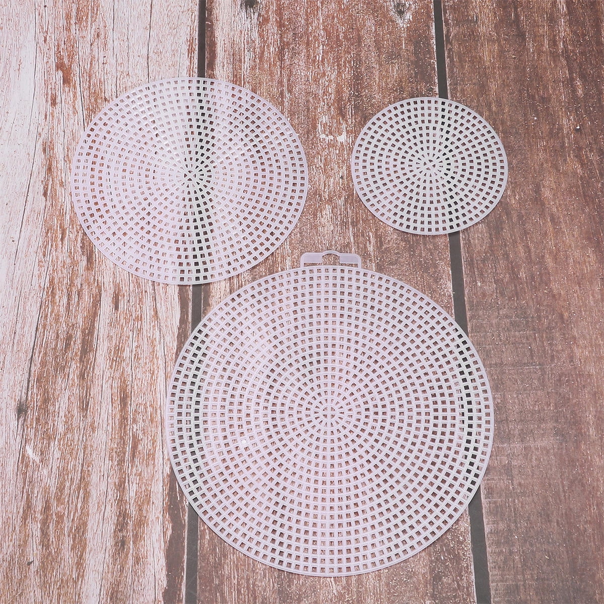 Homoyoyo 60Pcs Multi Purpose White Plastic Mesh Sheet DIY Round ...