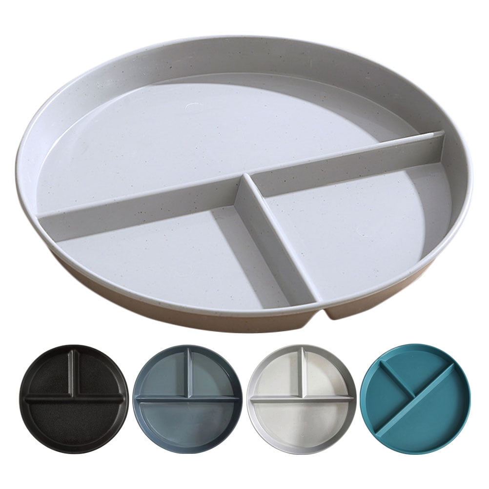 Homoyoyo Plastic Food Separation Portion Control Dining Plate Assorted ...