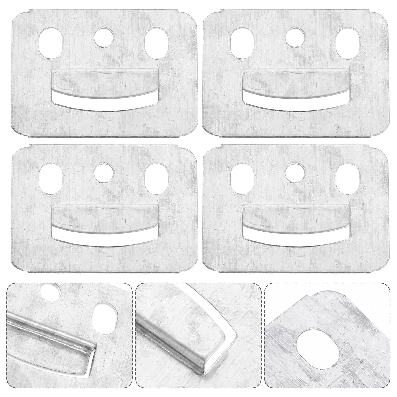 Homoyoyo Fixing Clip 100Pack Transparent Zinc Iron For Wall Panels Diy ...