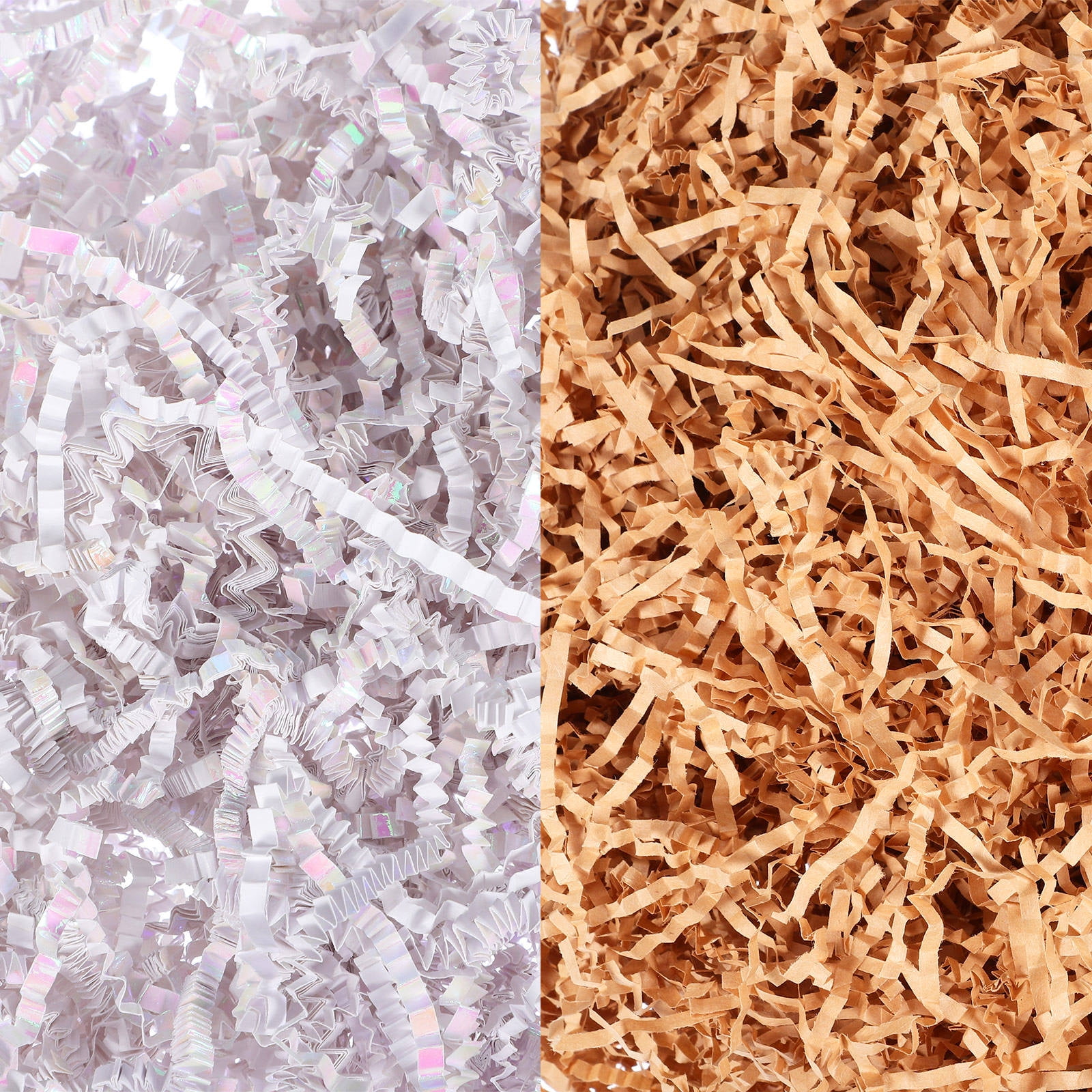 Homoyoyo Glossy White Paper Shred Box Filler 2 Packs for Shredded Craft ...