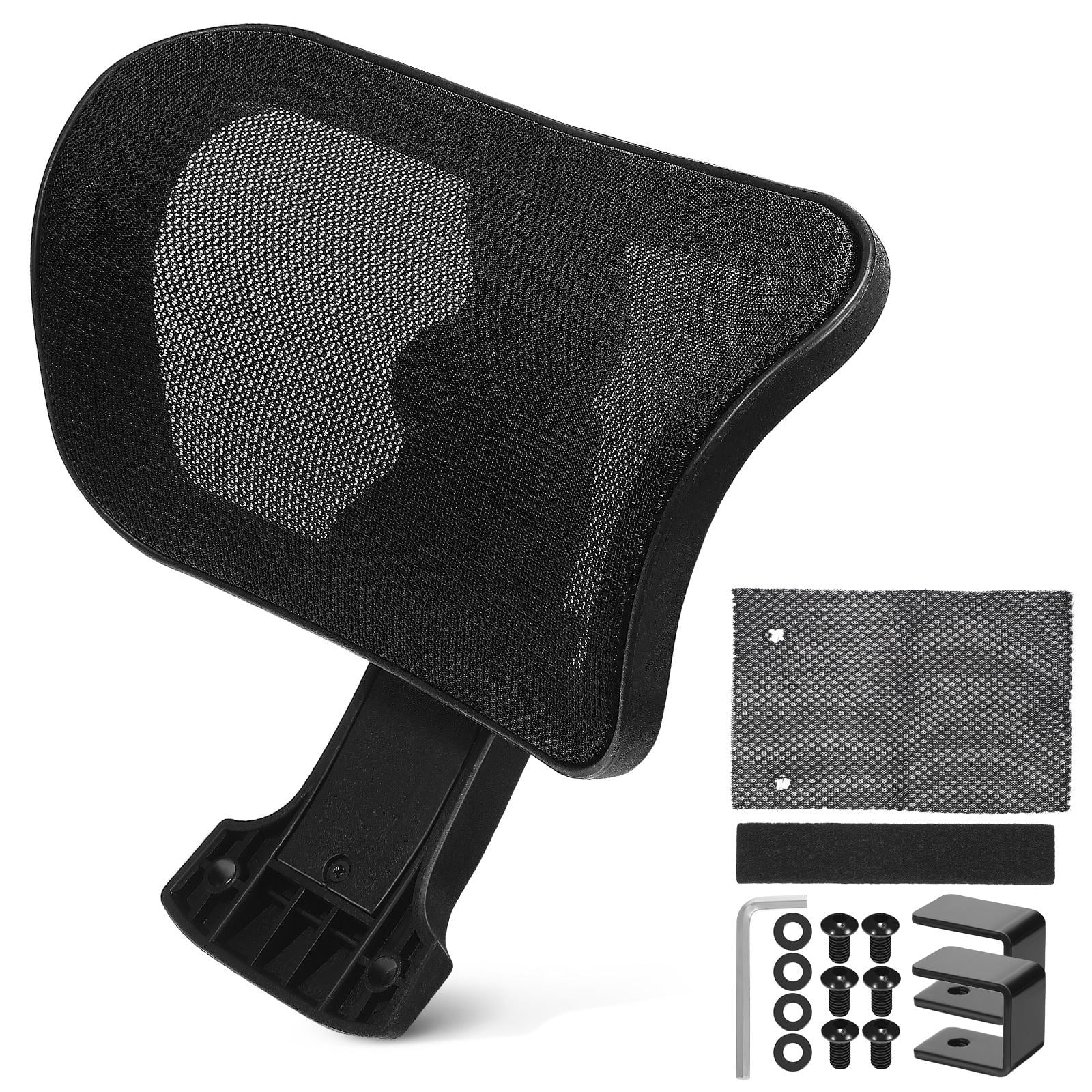 Homoyoyo Headrest for Office Chair Set Black Mesh Fabric Breathable ...