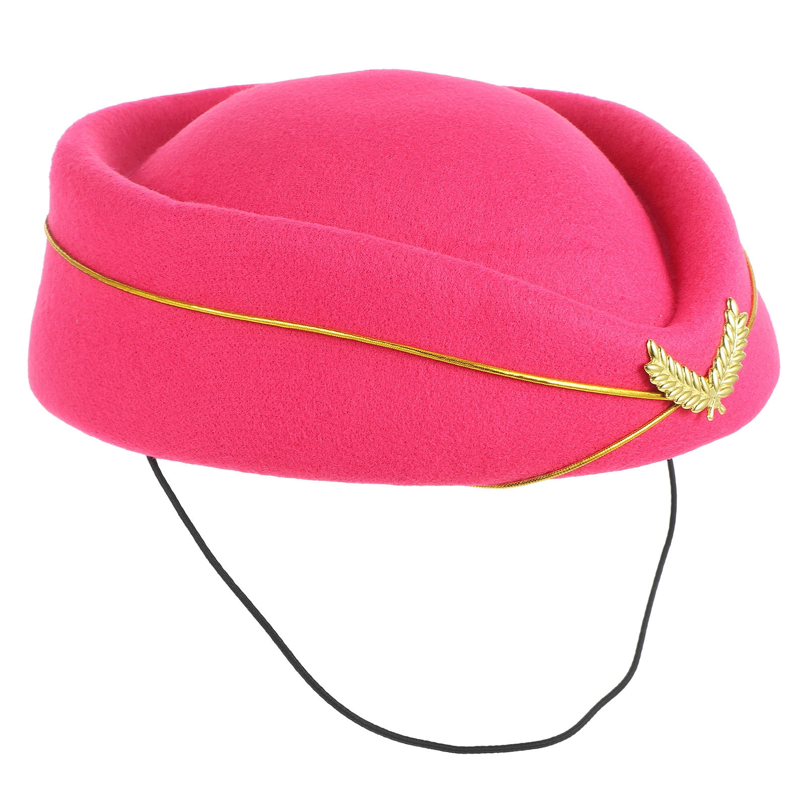 Homoyoyo Ladies Stewardess Hat 1Pcs Rosy Unique Shape Airplane Hostess ...