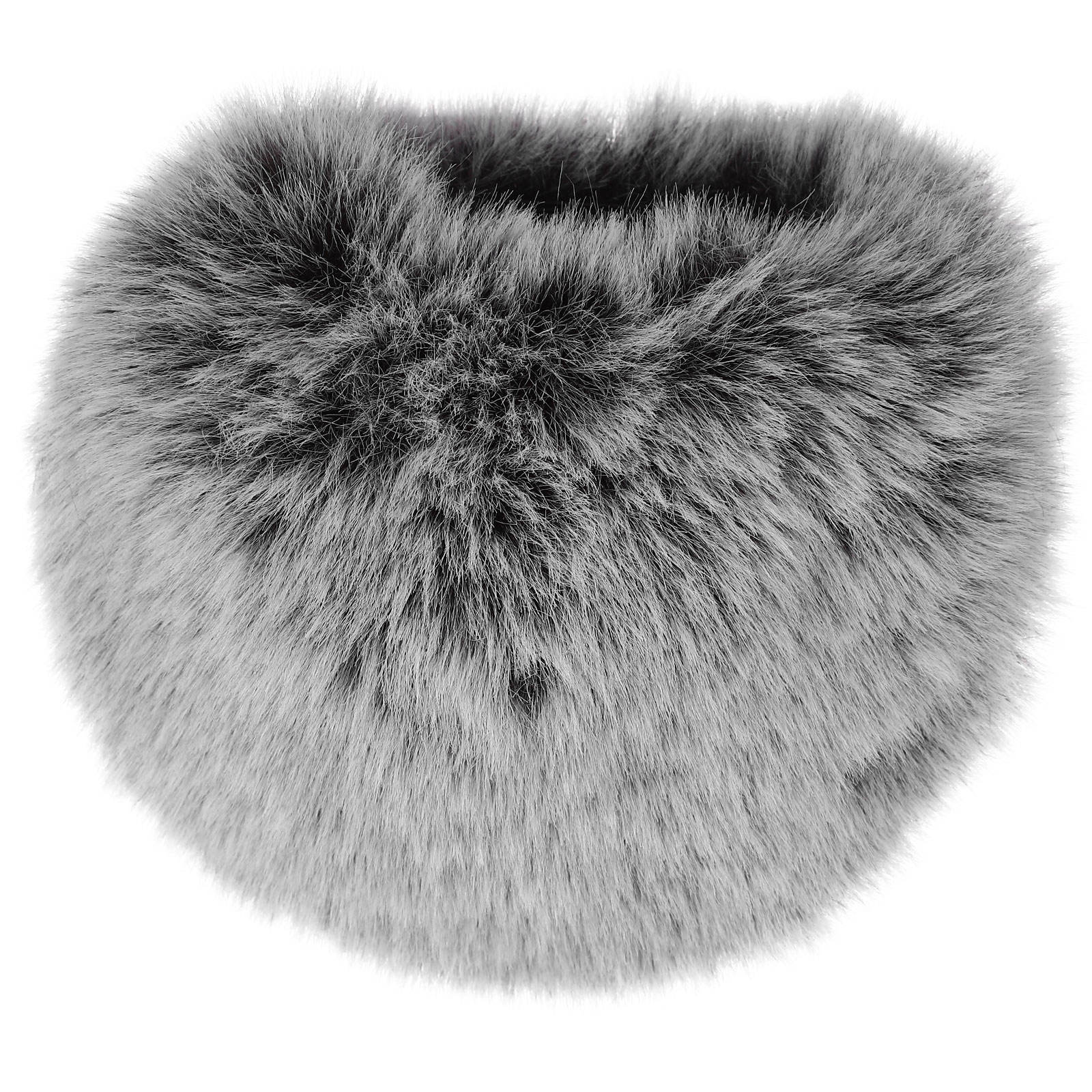 Homoyoyo Furry Microphone Windscreen Grey Artificial Fur Pop Filter for ...