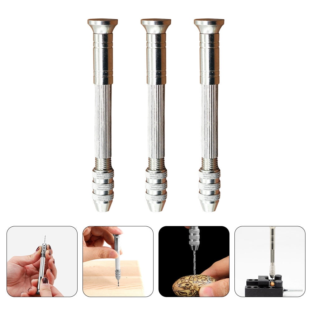 Homoyoyo Minature Drill Silver Cylindrical Handheld Design for Diy ...