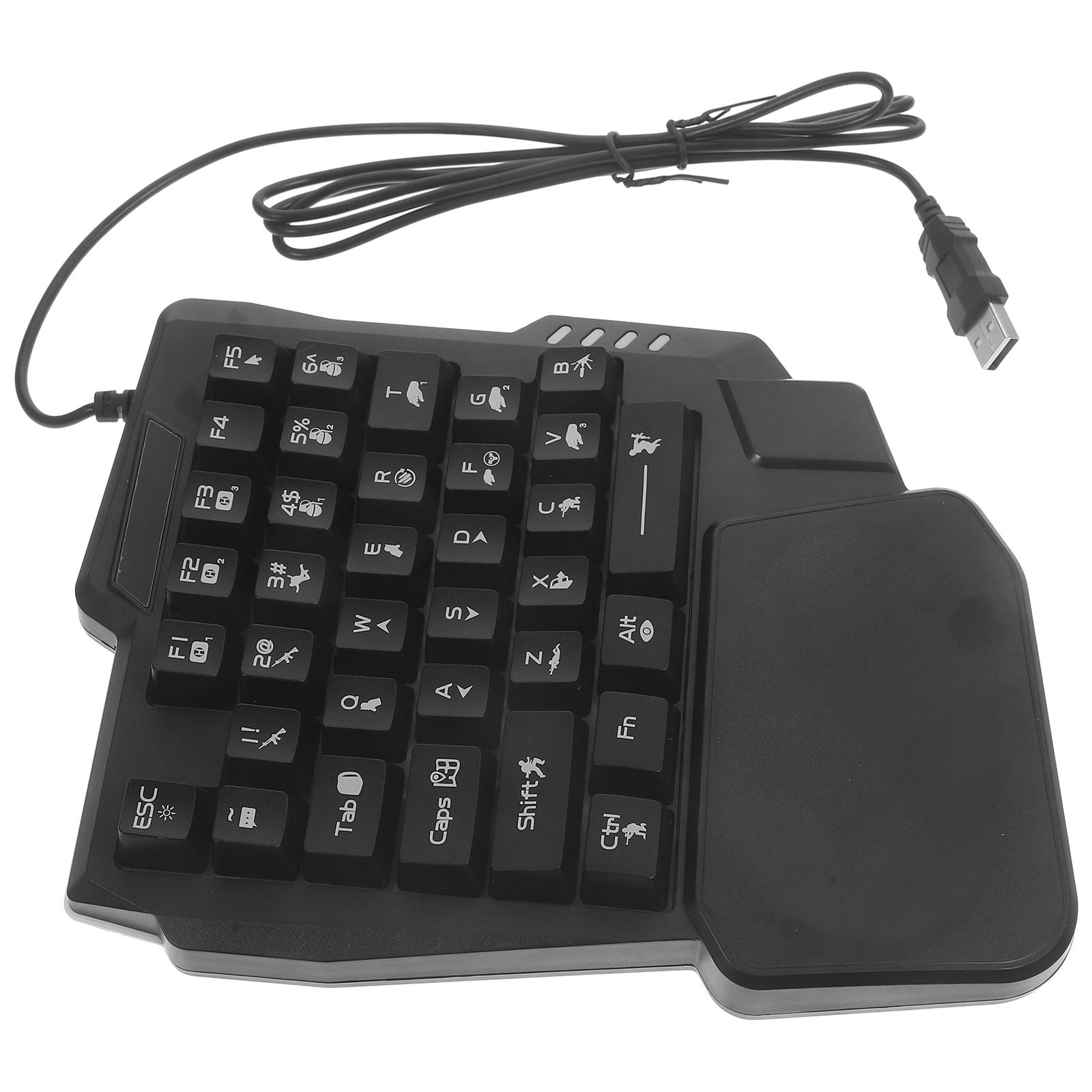 Homoyoyo Keyboard Mechanical K1 Black ABS 1Pcs 9.3X6.7X1.5In - Walmart.com
