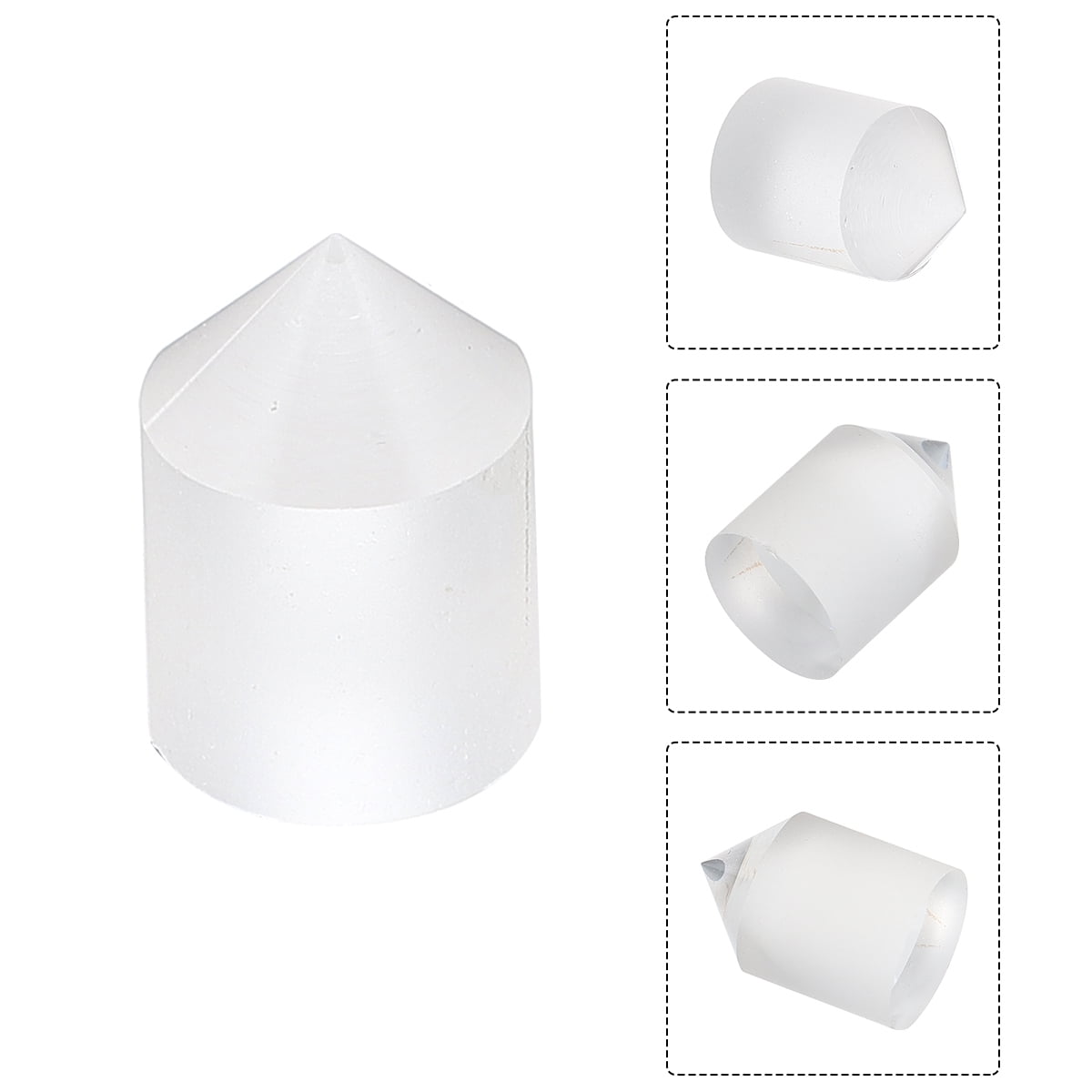 Homoyoyo Optical Magnifier Lens Circular Cone Transparent Glass ...