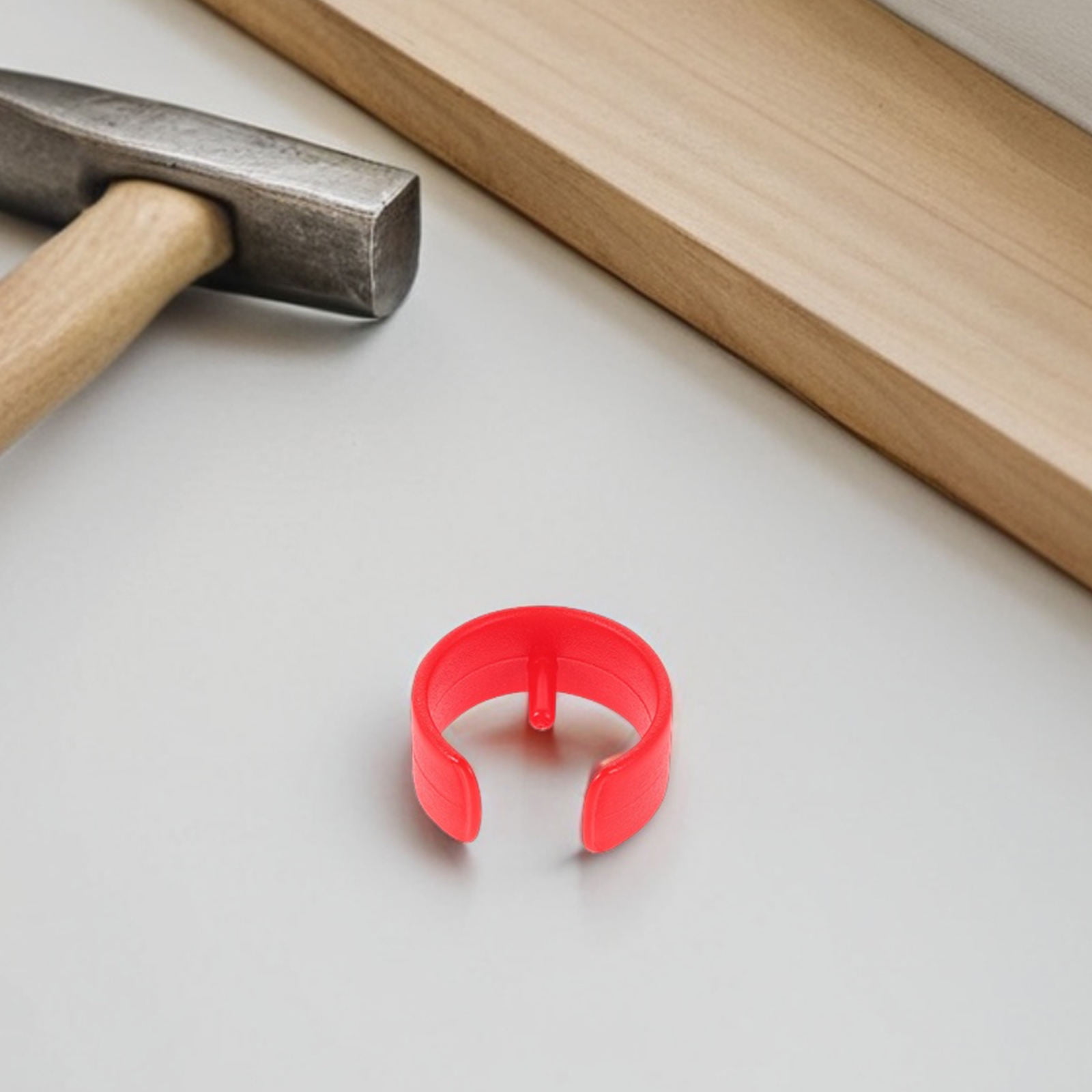 Homoyoyo Red Plastic Tube Holder with Color-Coded Clip for Home Use ...