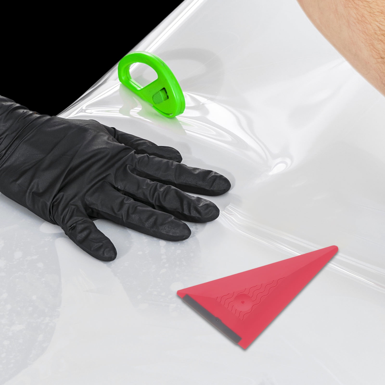 Homoyoyo Red Car Film Squeegee Tool Plastic for Automotive Window ...