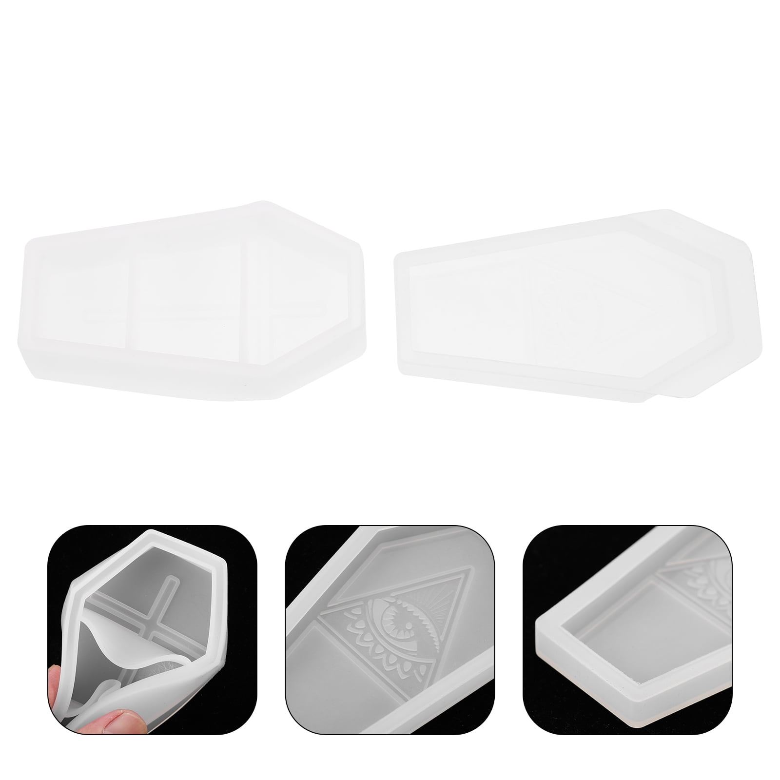 Homoyoyo Storage Box Mold 1 Set for Theme and DIY Craft Making White ...