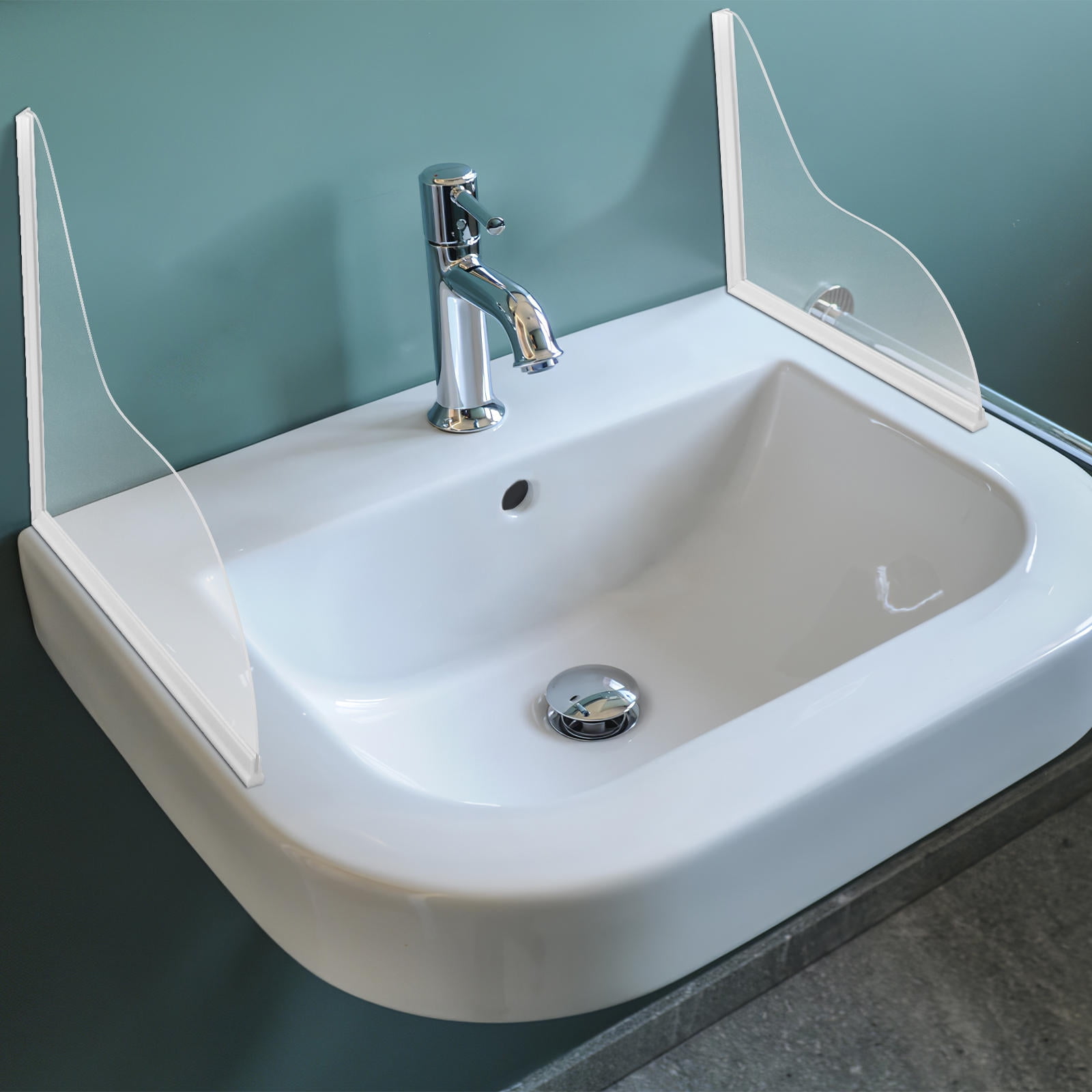 Homoyoyo Transparent Acrylic Bathtub Splash Guard for Bathrooms with ...