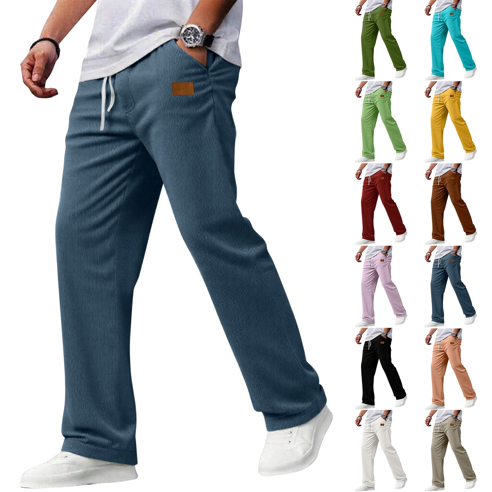 Homozy Wide Leg Sweatpants for Men Big and Tall S-3XL Plus Size Outdoor ...