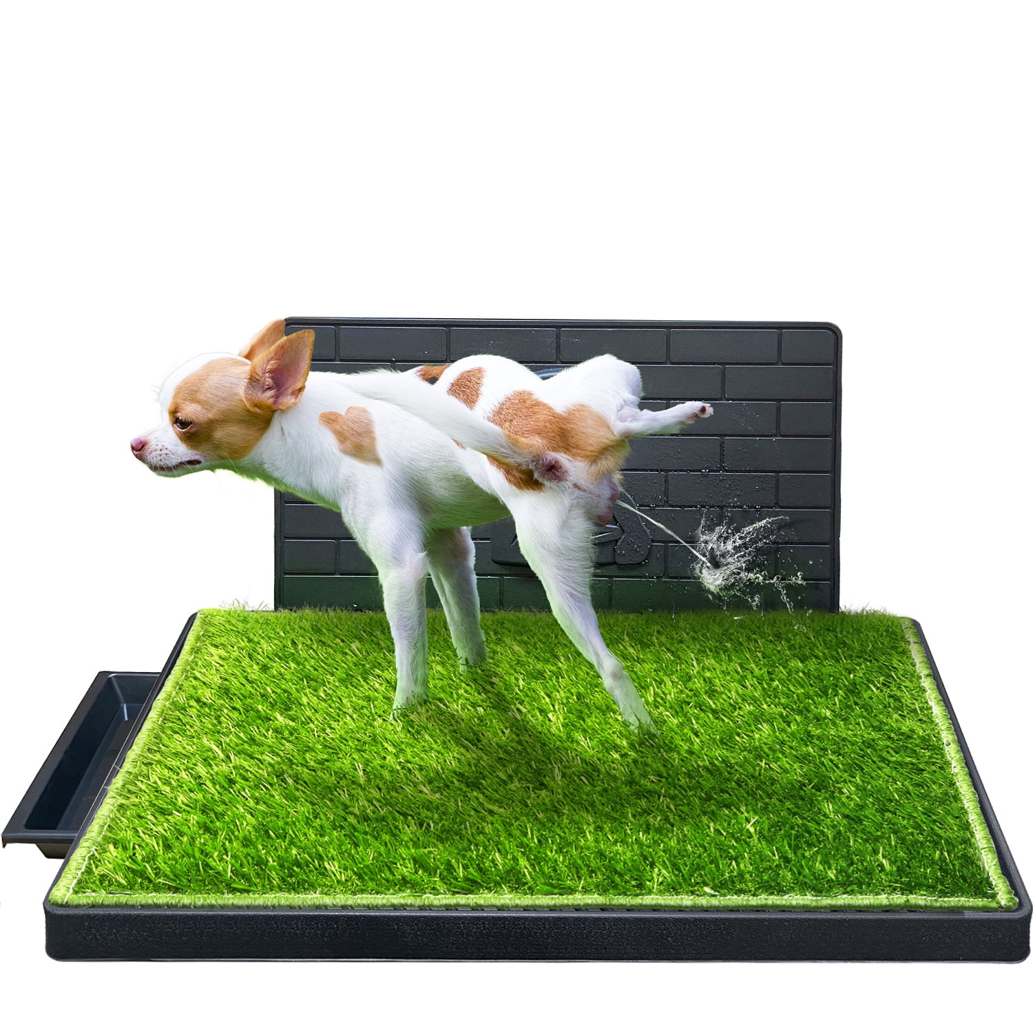 Hompet 30''x20'' Dog Potty with Tray Large, Puppy Turf Grass Pad ...
