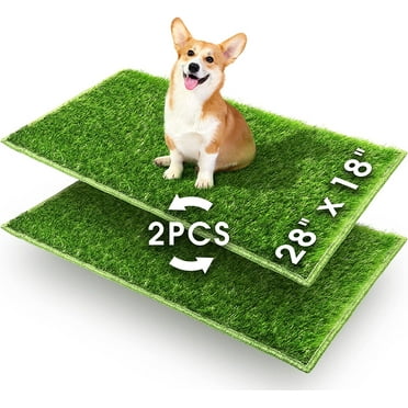 "LOMANTOWN Indoor Pet Toilet Training Mat, Artificial Grass Dog Potty ...