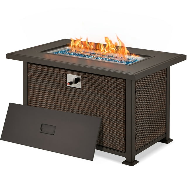 Homrest 50" L Propane Pit Firetable,50,000 BTU Auto-Ignition Gas Fire ...