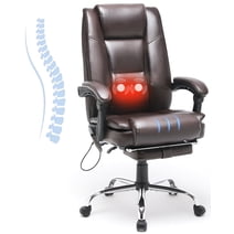 Global Offices To Go Luxhide Exec High-Back Chair Bonded Leather Black ...