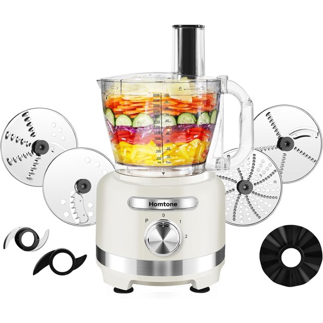 Homtone 600W 16 Cup Food Processor French-Fry Cutter Food Processors 9 ...