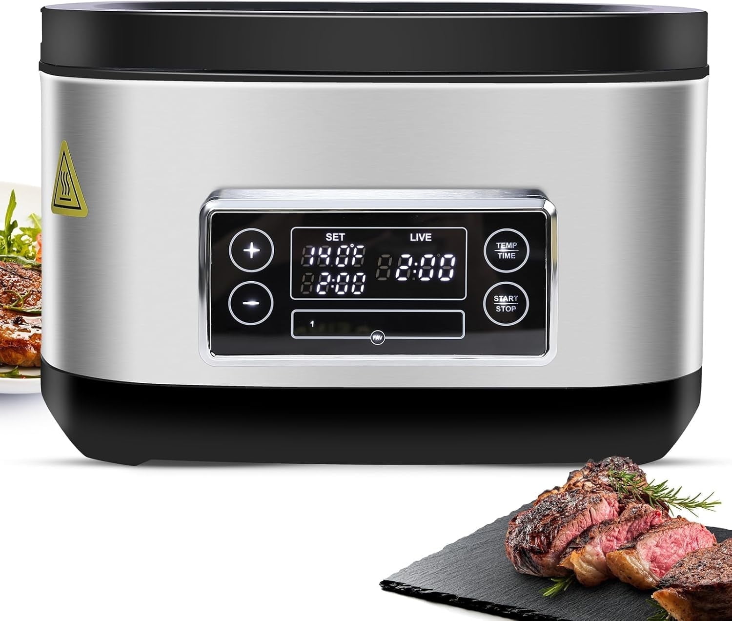 Homtone 8 Quart Stainless Steel Sous Vide Cooker with Precise ...