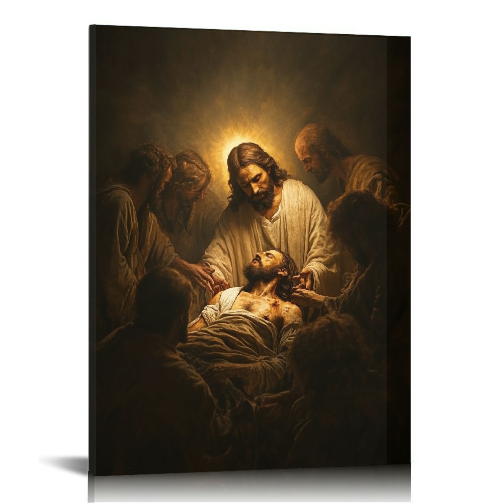 Homura Jesus Healing the Sick Compassionate Scene Canvas Ready to Hang ...