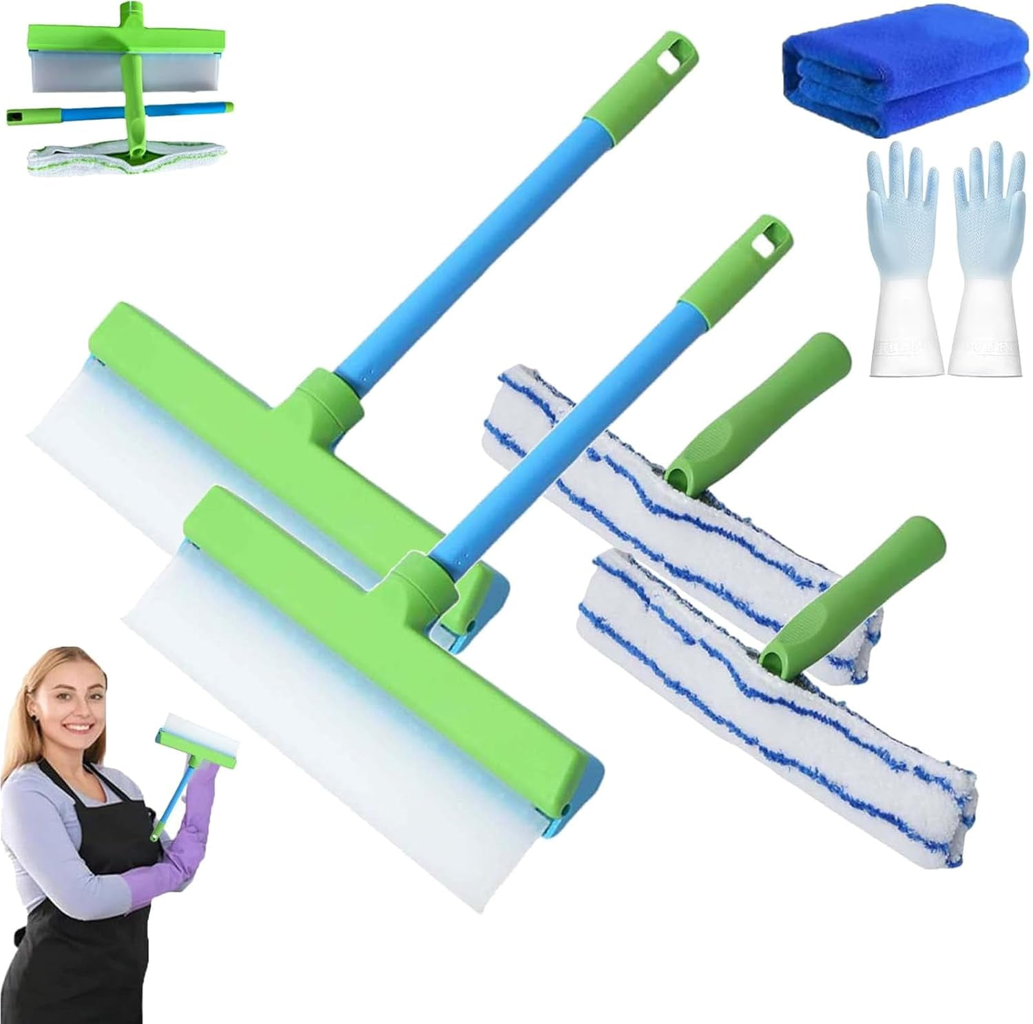 Homwell Window Squeegee, Aquaswipe/Aqua Swipe Recyclable Silicone ...